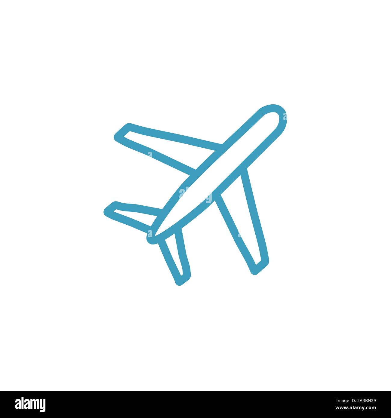 Simple airplane icon hi-res stock photography and images - Alamy