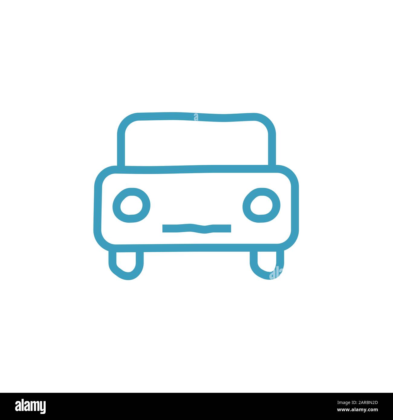 car icon line design template Stock Photo - Alamy