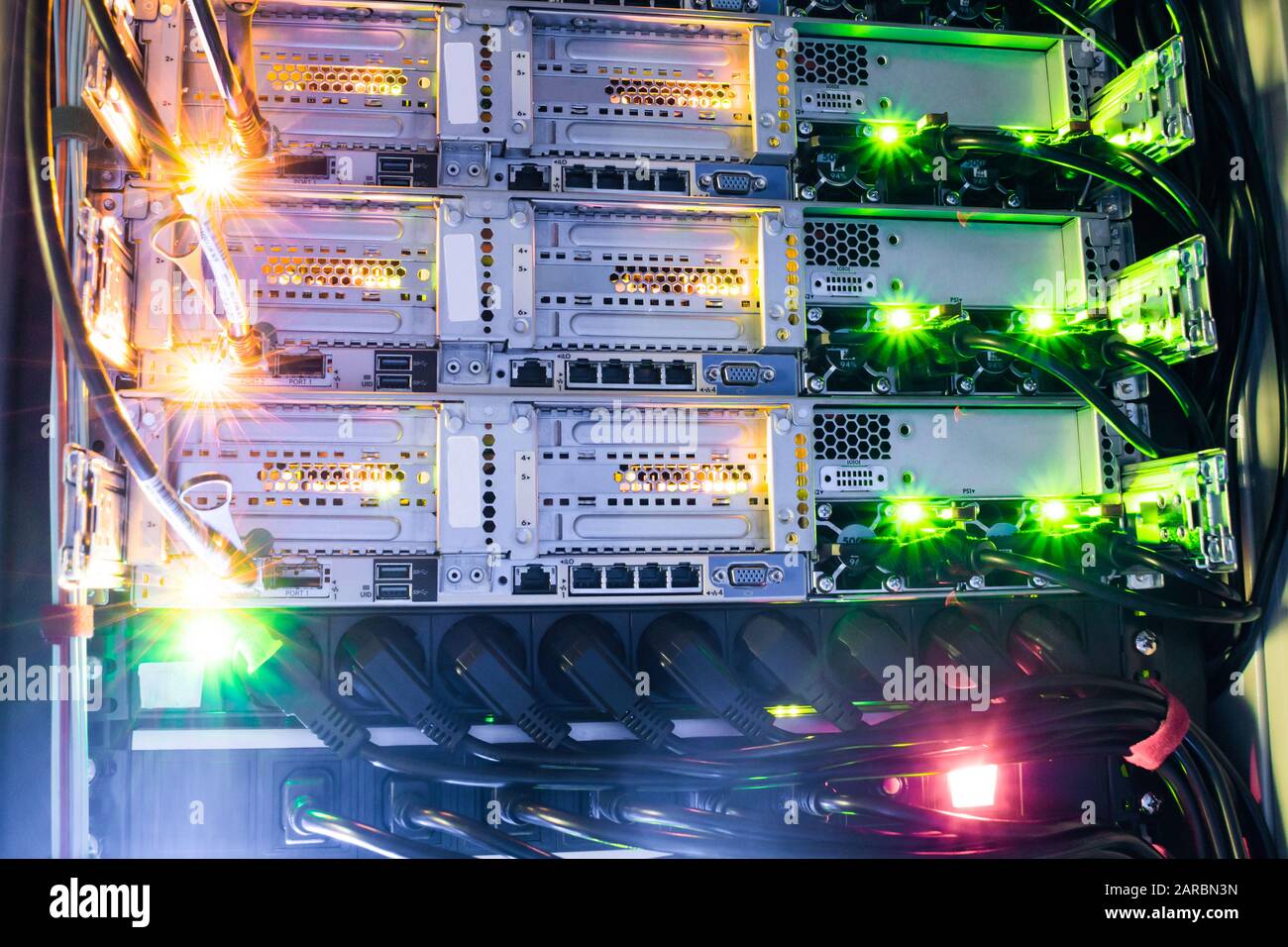 Network server room routers hi-res stock photography and images - Alamy