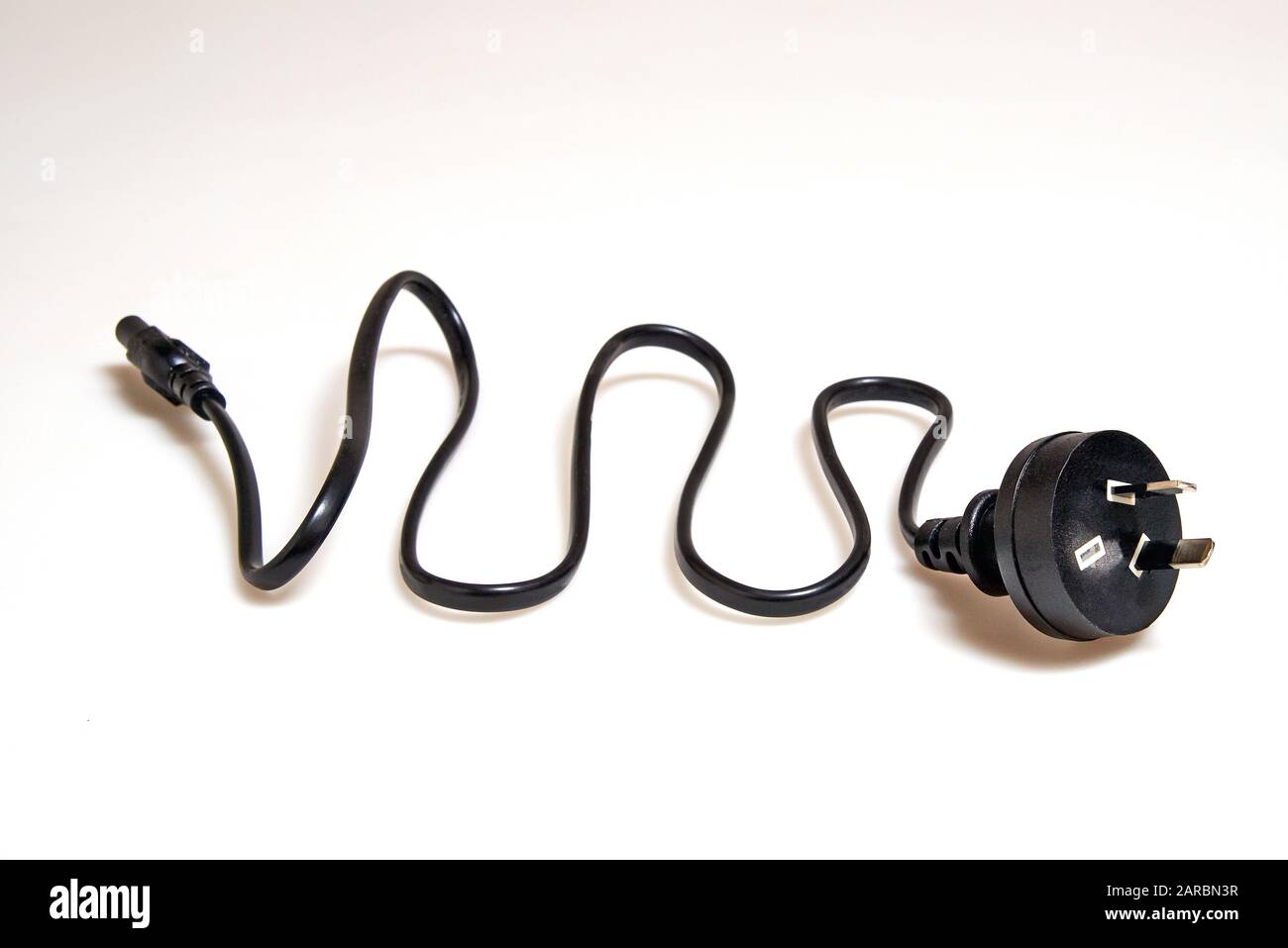 Power Cable adapter Plug on white background Stock Photo - Alamy