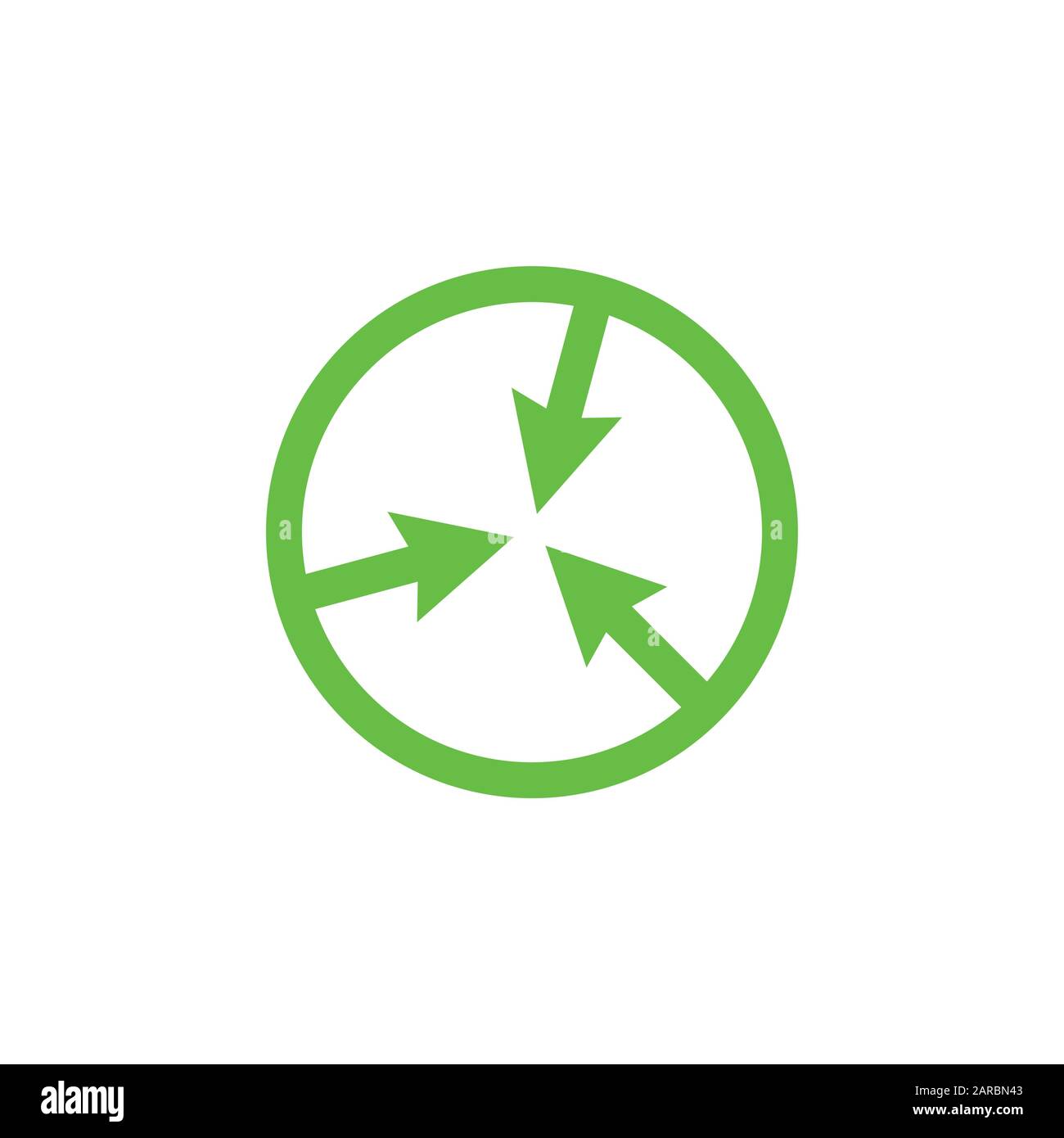 center arrow circle geometric logo vector Stock Vector Image & Art - Alamy