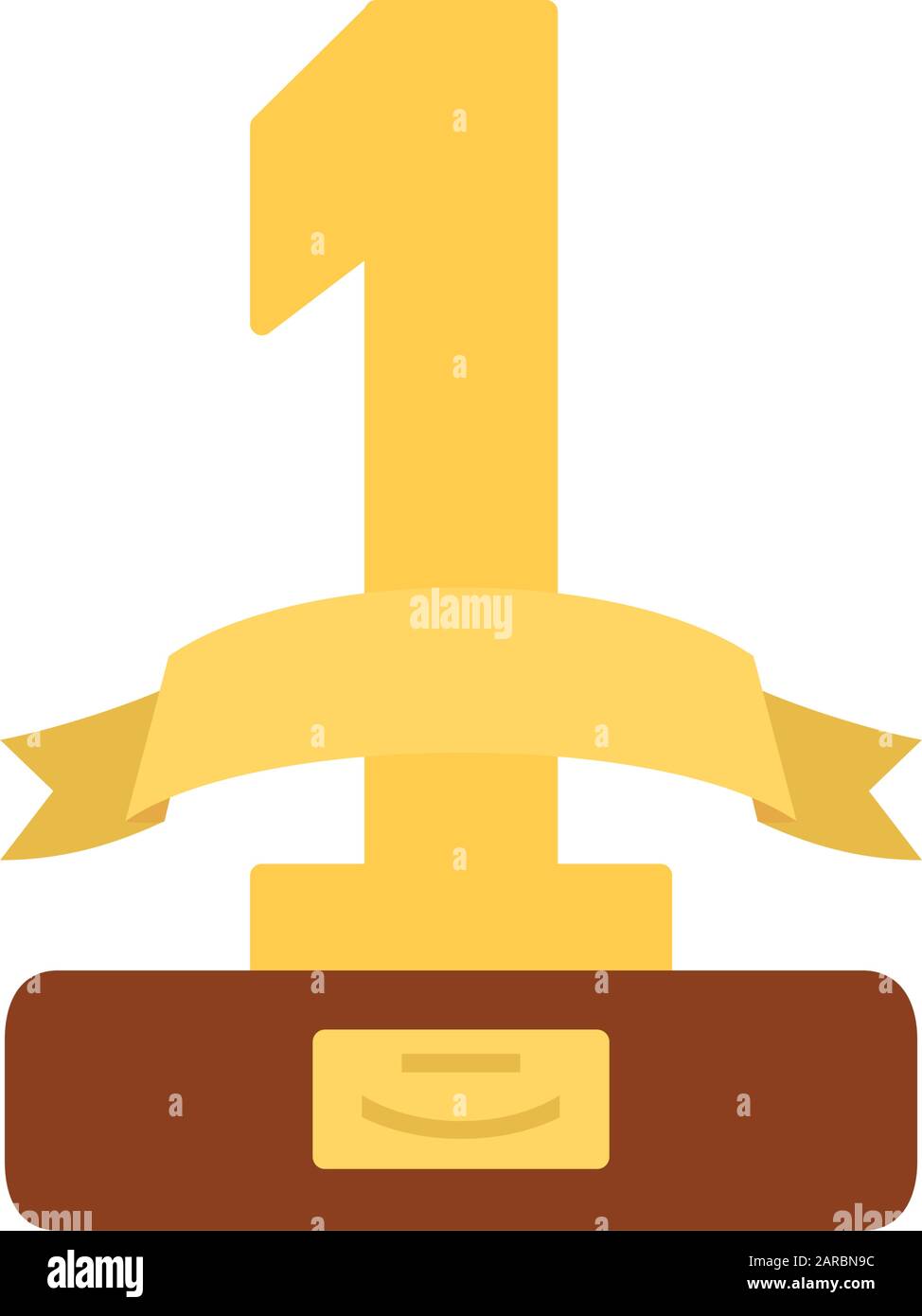 Isolated gold one trophy vector design Stock Vector Image & Art - Alamy