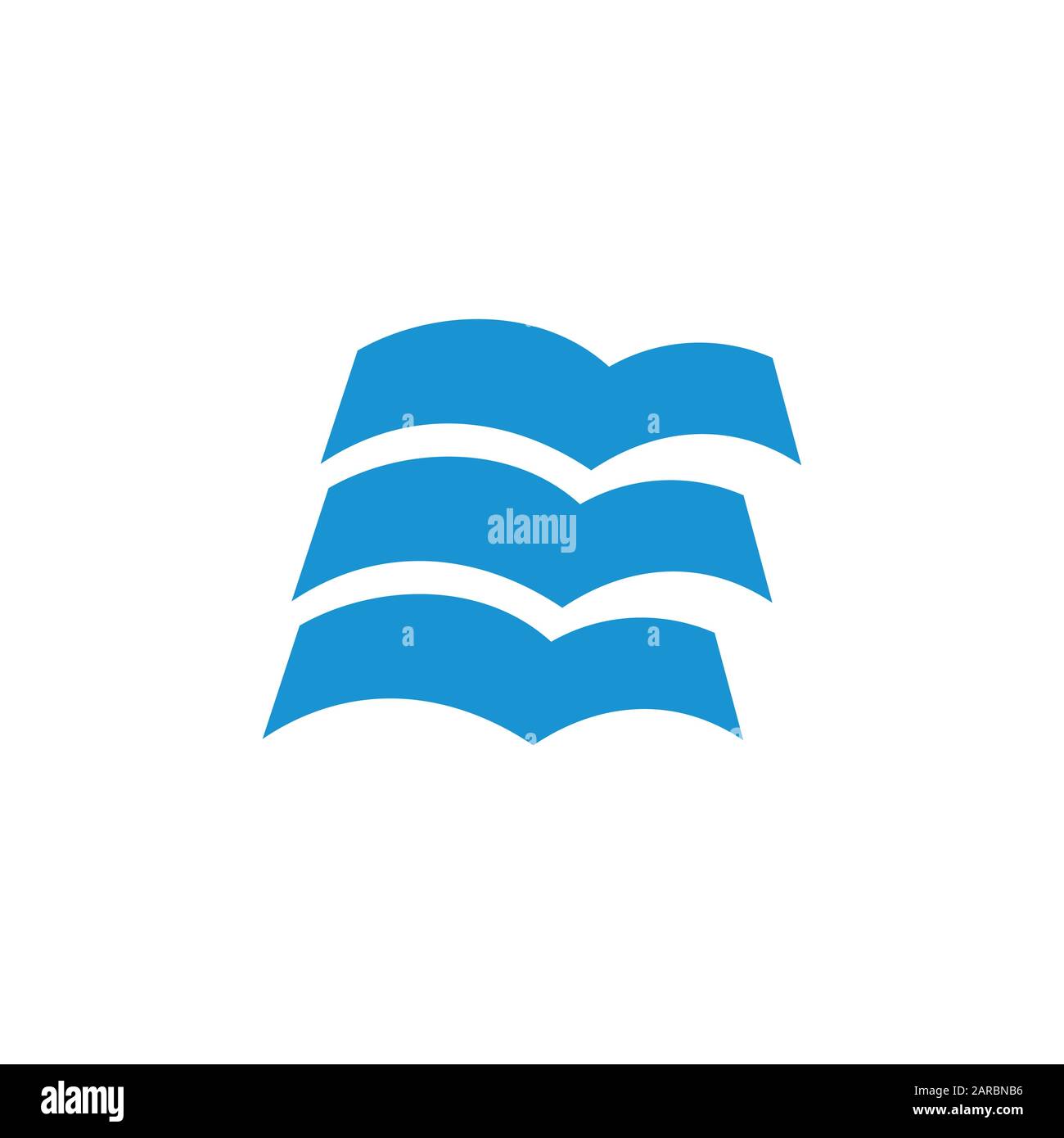 simple books fly geometric logo vector Stock Vector Image & Art - Alamy