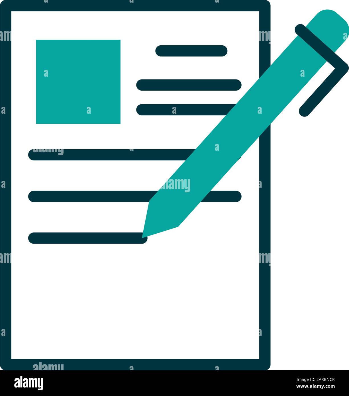 Isolated data document with pen vector design Stock Vector Image & Art - Alamy