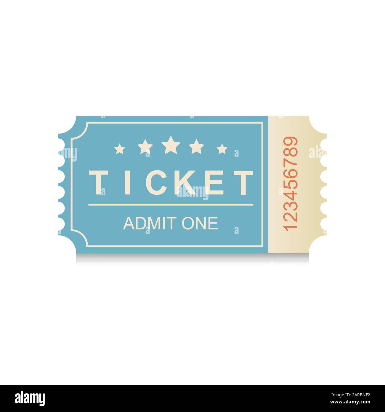 Retro ticket Stock Vector Images - Alamy