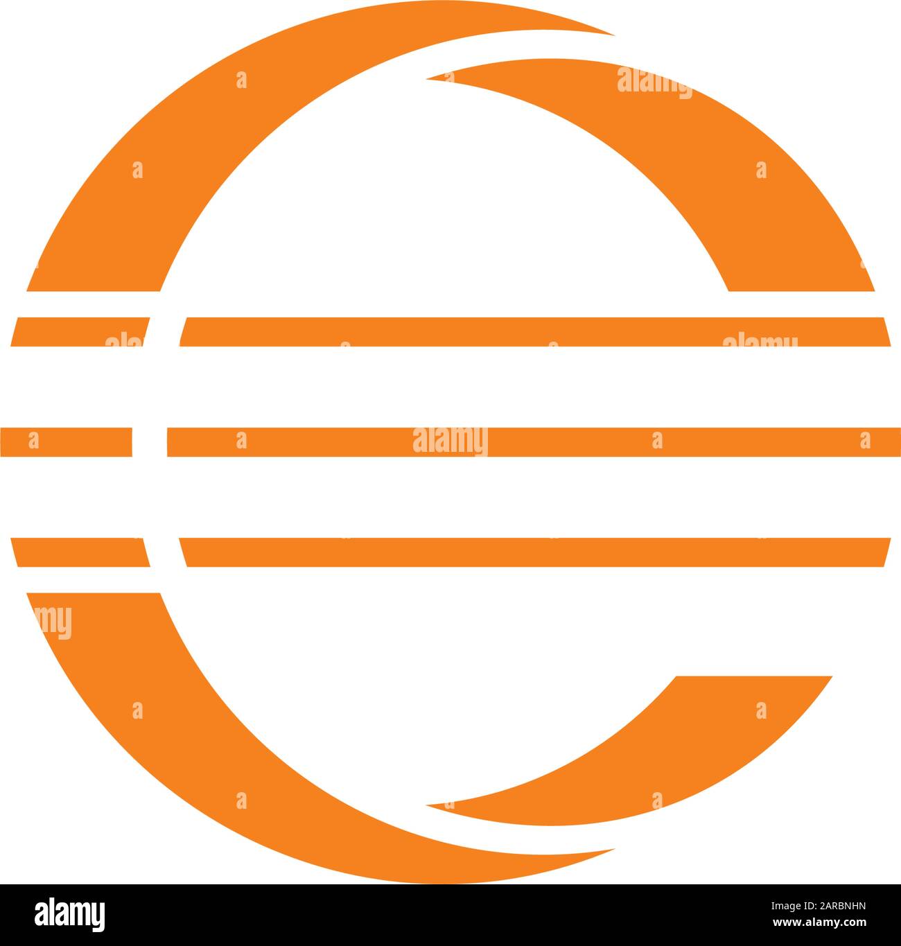 letter e stripes circle sun design symbol logo vector Stock Vector ...