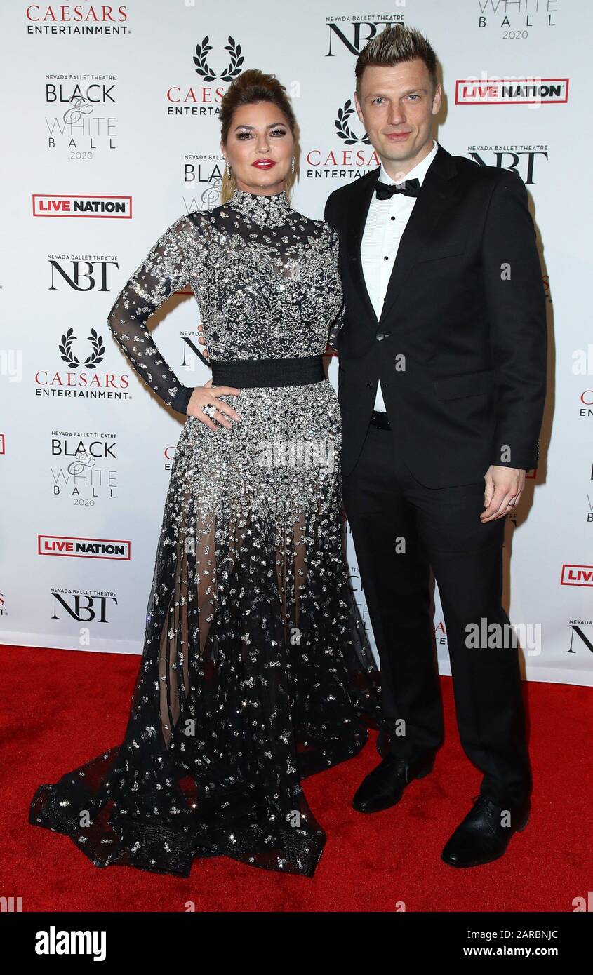 Las Vegas, NV, USA. 25th Jan, 2020. Shania Twain, Nick Carter at ...