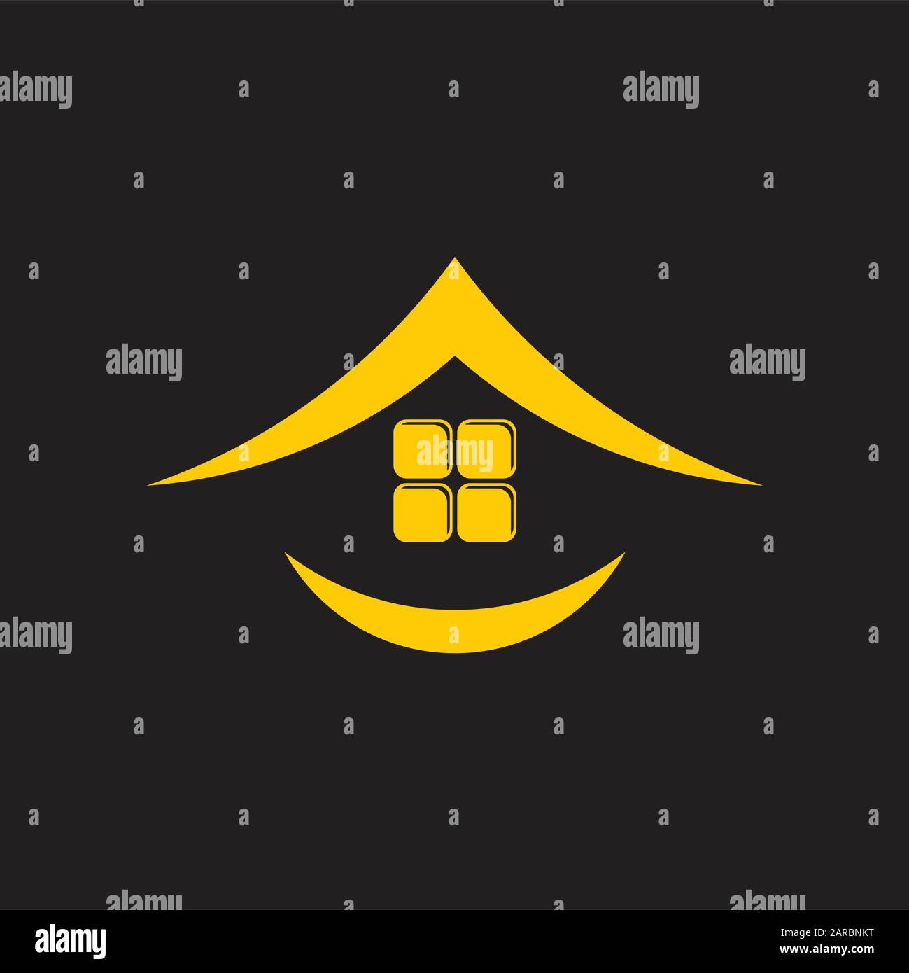 smile home simple logo vector Stock Vector Image & Art - Alamy