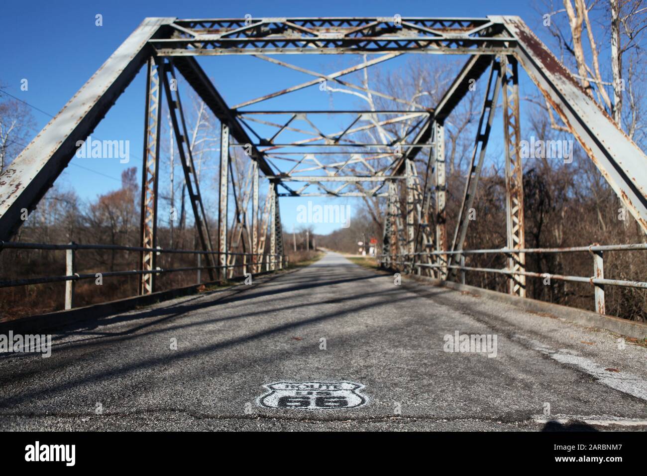 American Road Bridge, Route 66, America Stock Photo - Alamy