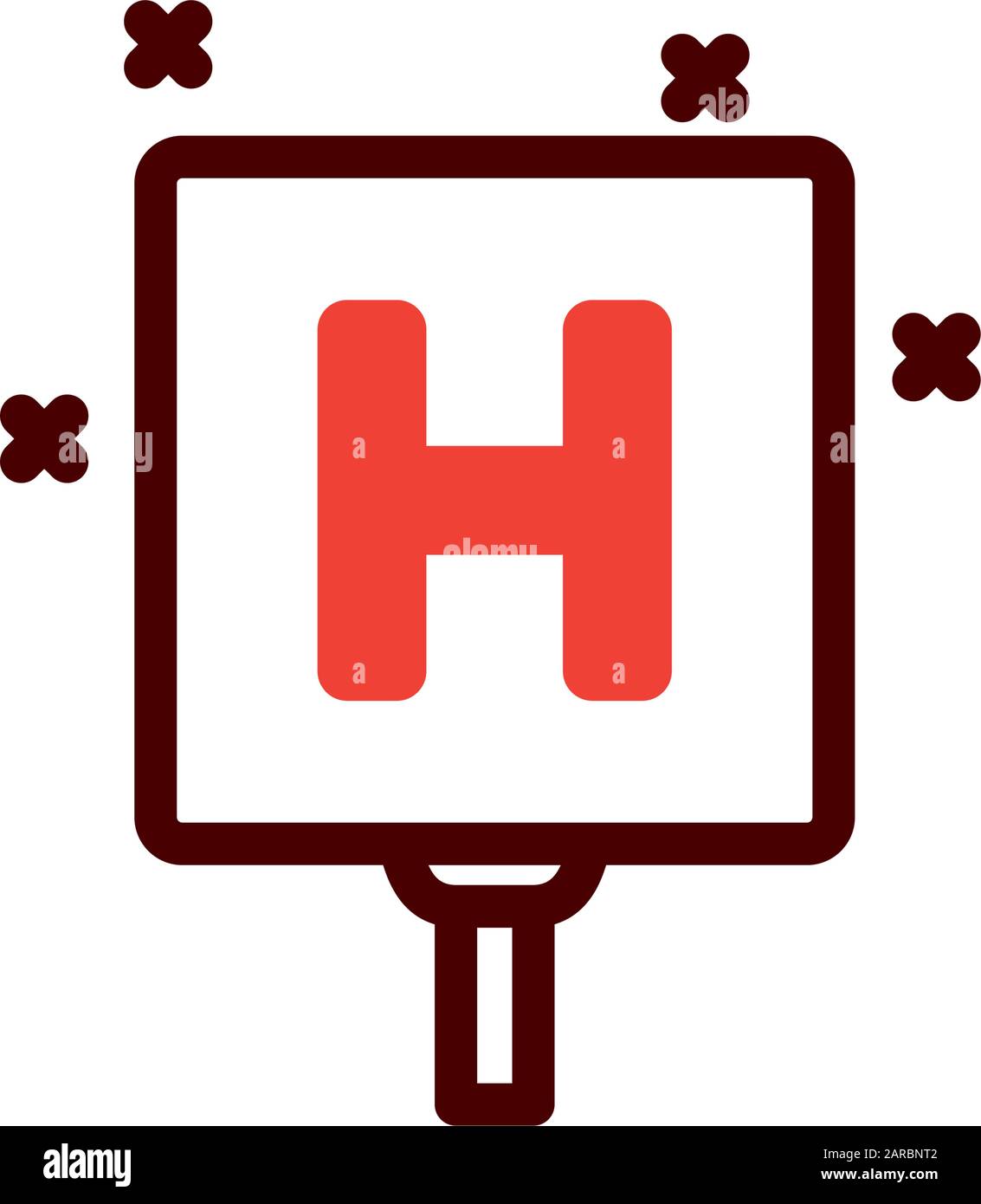 Isolated helicopter road sign vector design Stock Vector Image & Art ...