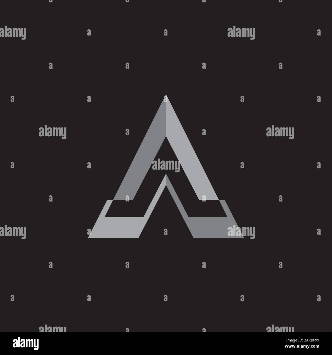 triangle pyramid 3d geometric logo vector Stock Vector Image & Art - Alamy