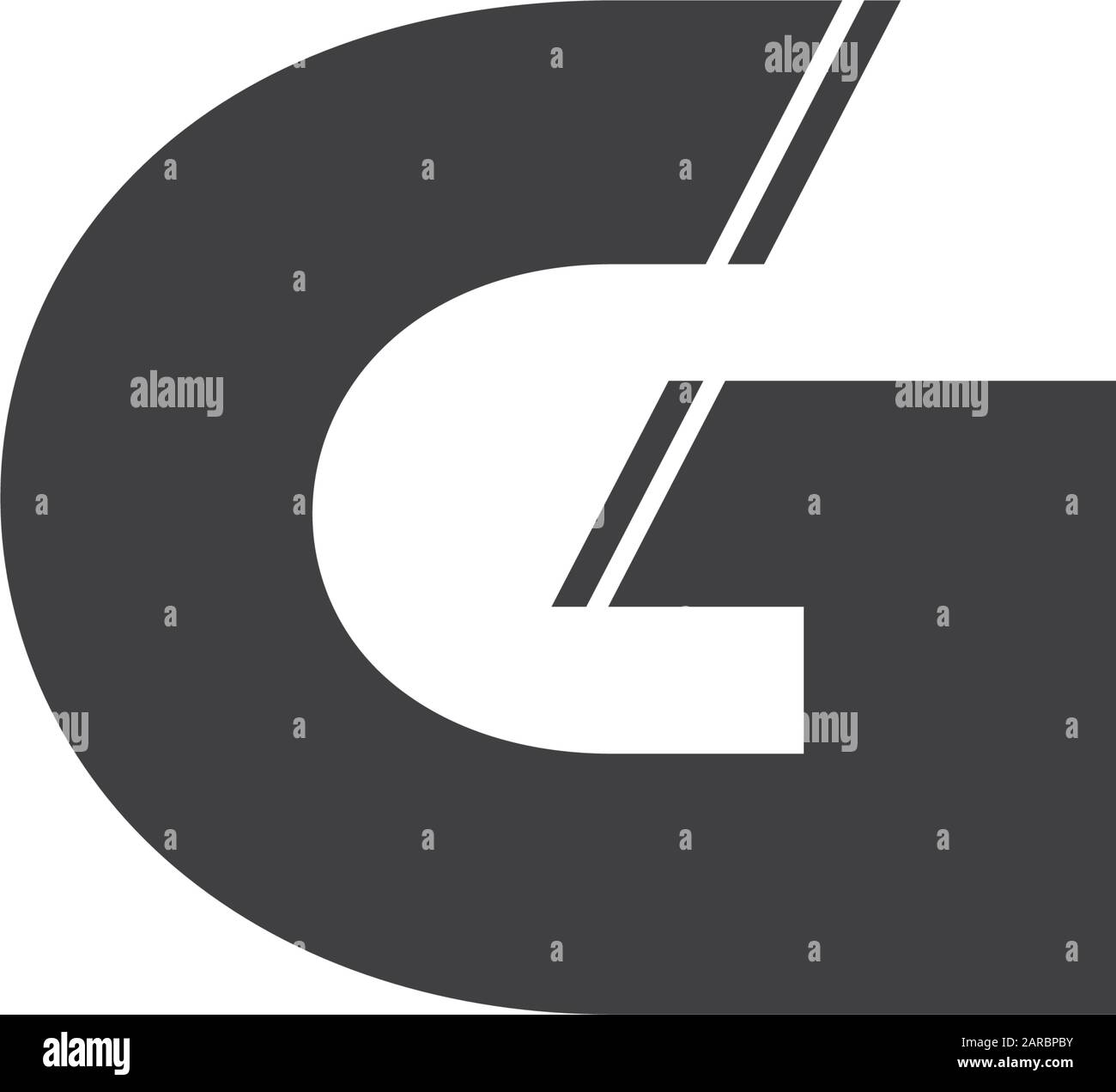 letter g simple geometric logo vector Stock Vector Image & Art - Alamy