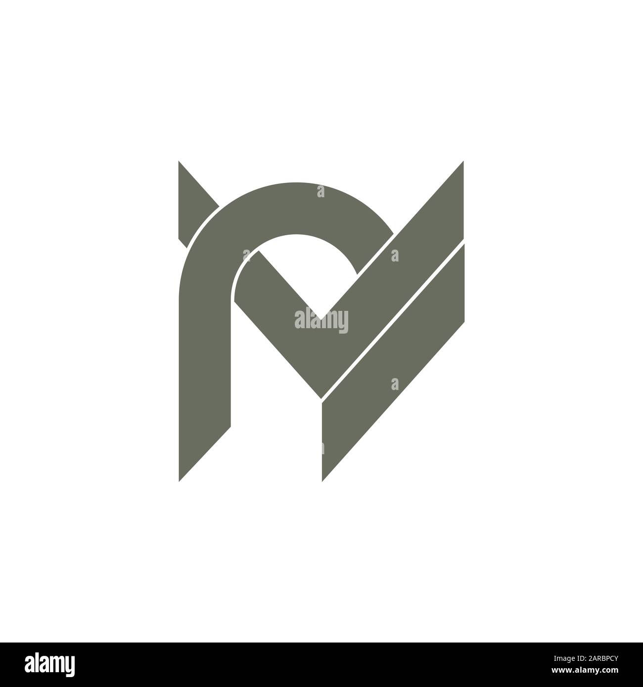abstract letter rm geometric line logo vector Stock Vector Image & Art ...