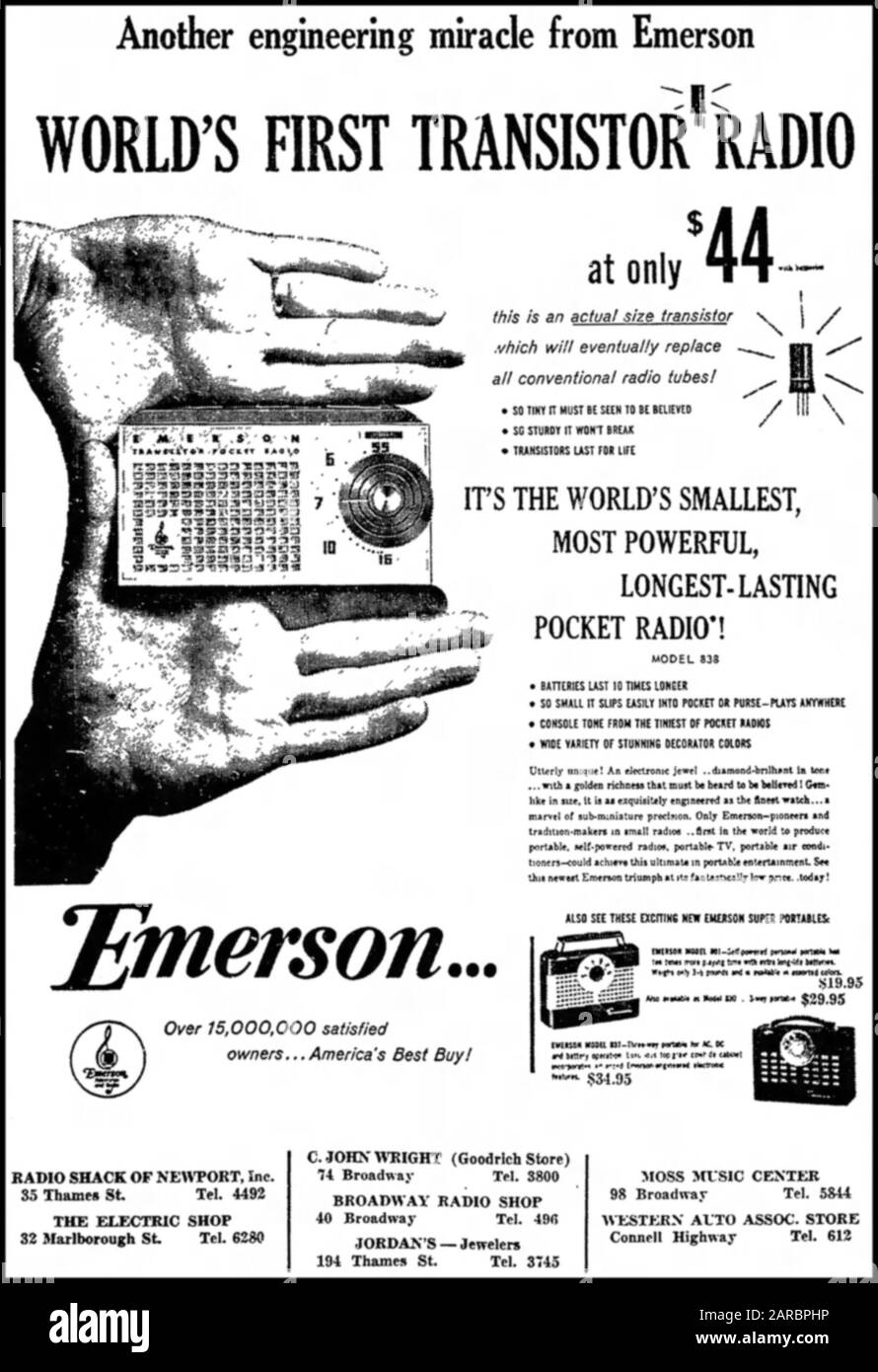 Transistor radio 1950s hi-res stock photography and images - Alamy