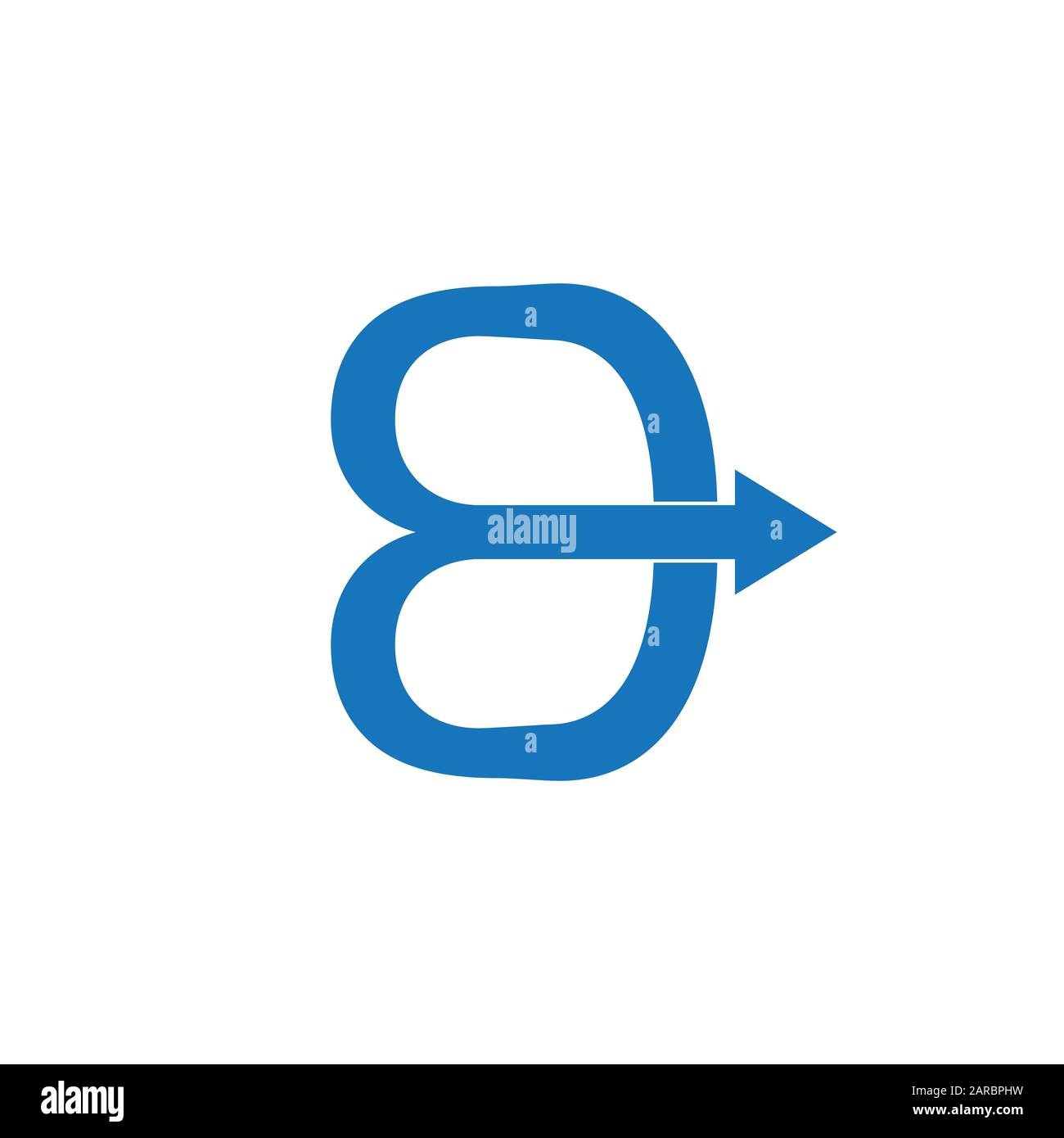 abstract letter d bow arrow overlapping logo vector Stock Vector Image ...