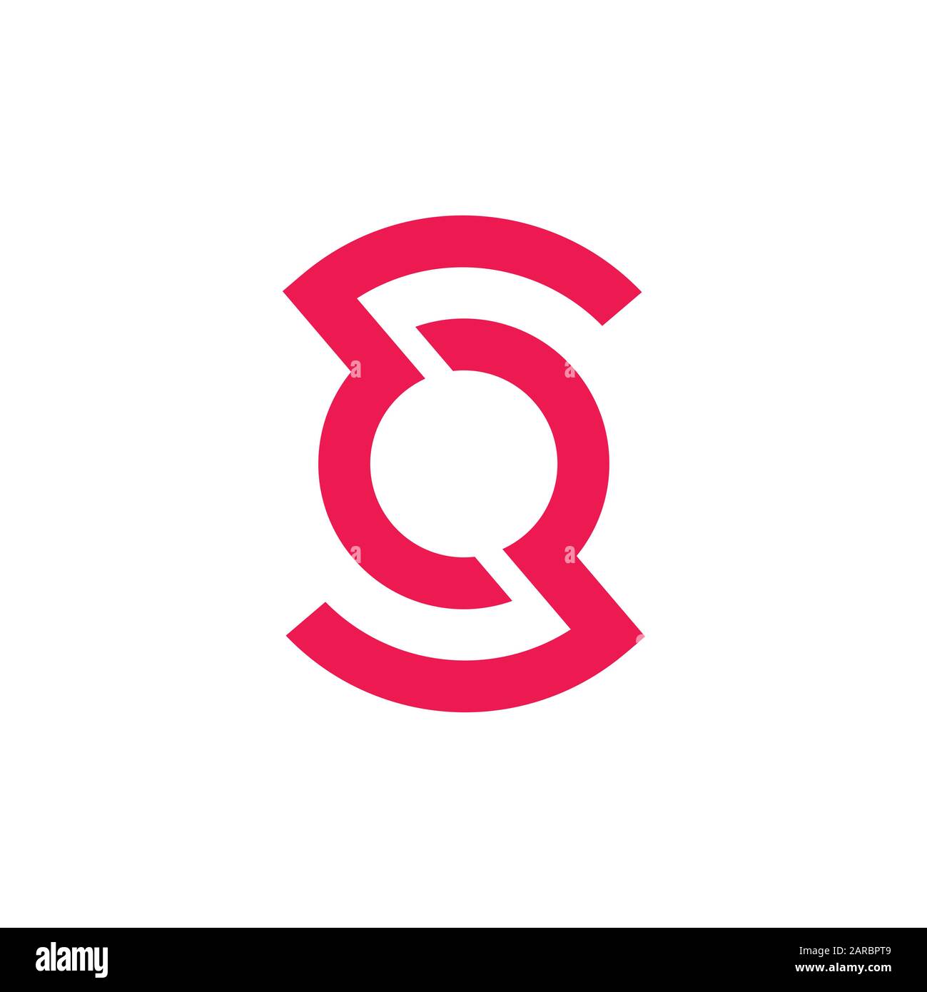 letter os circle geometric logo Stock Vector Image & Art - Alamy