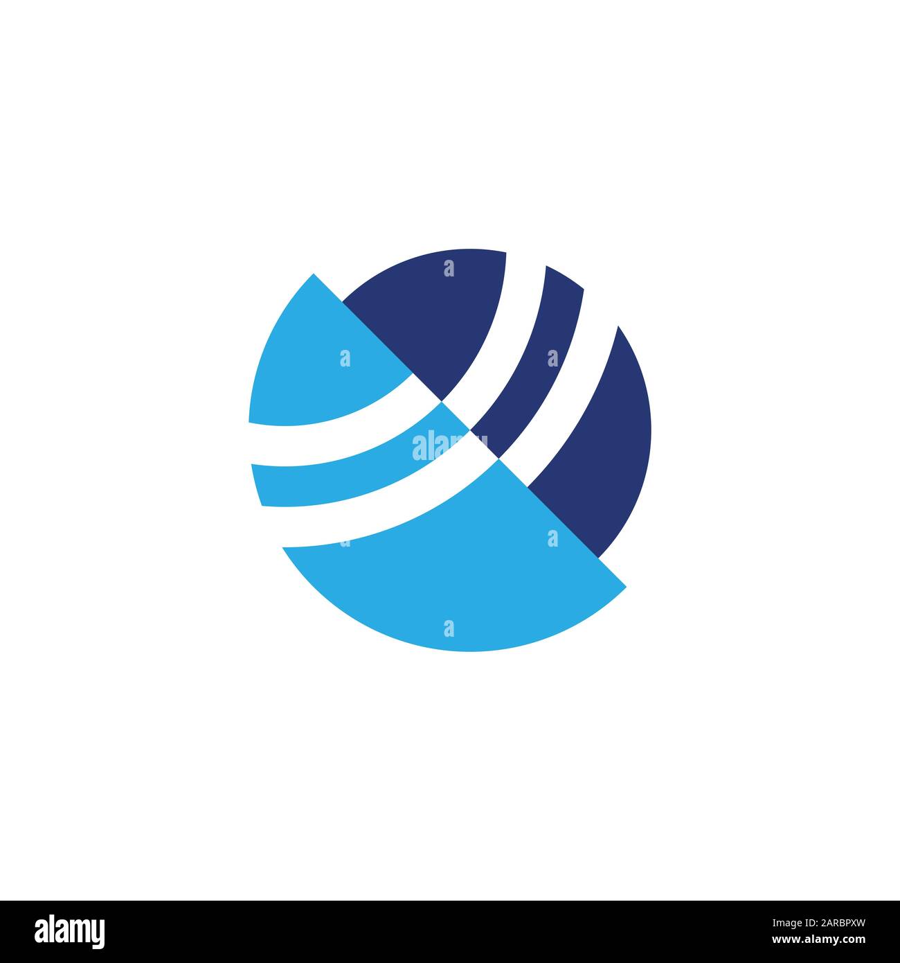 vector of circle stripes geometric logo Stock Vector Image & Art - Alamy