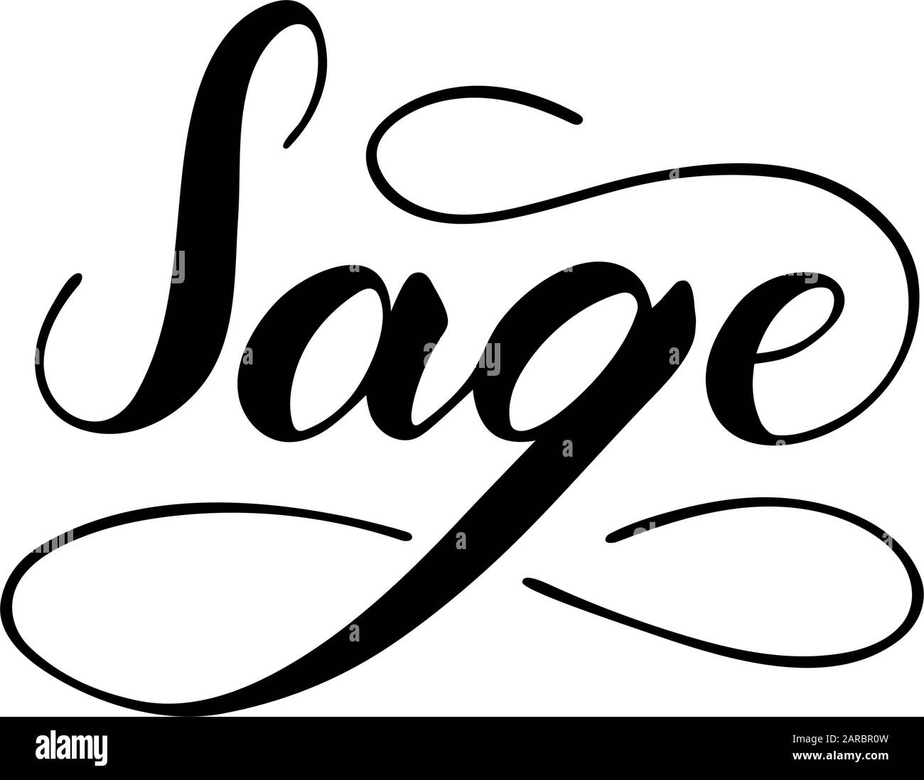 Black salvia Stock Vector Images - Alamy