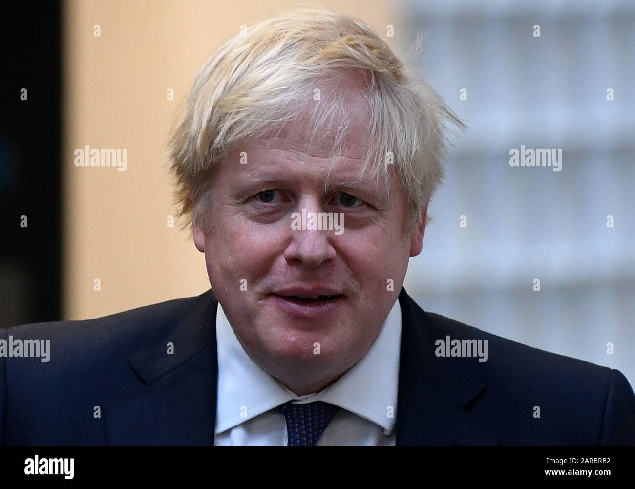 Prime Minister Boris Johnson during a visit to the Department of ...