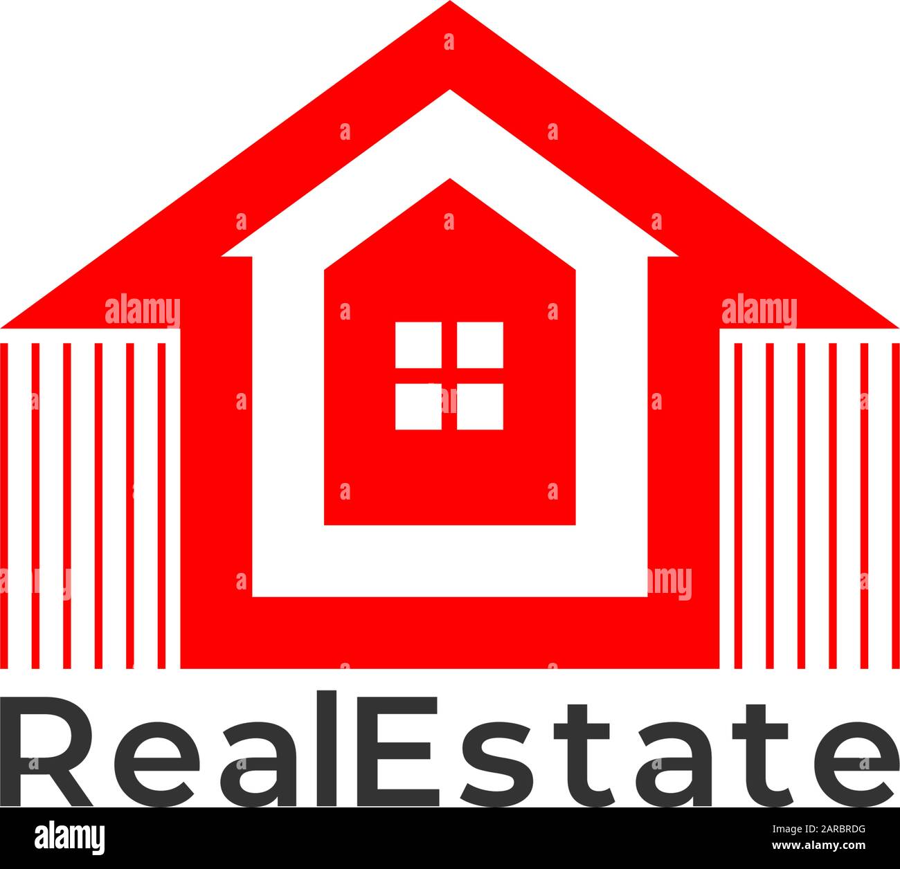 symbol logo vector of real estate fast arrow simple geometric design ...