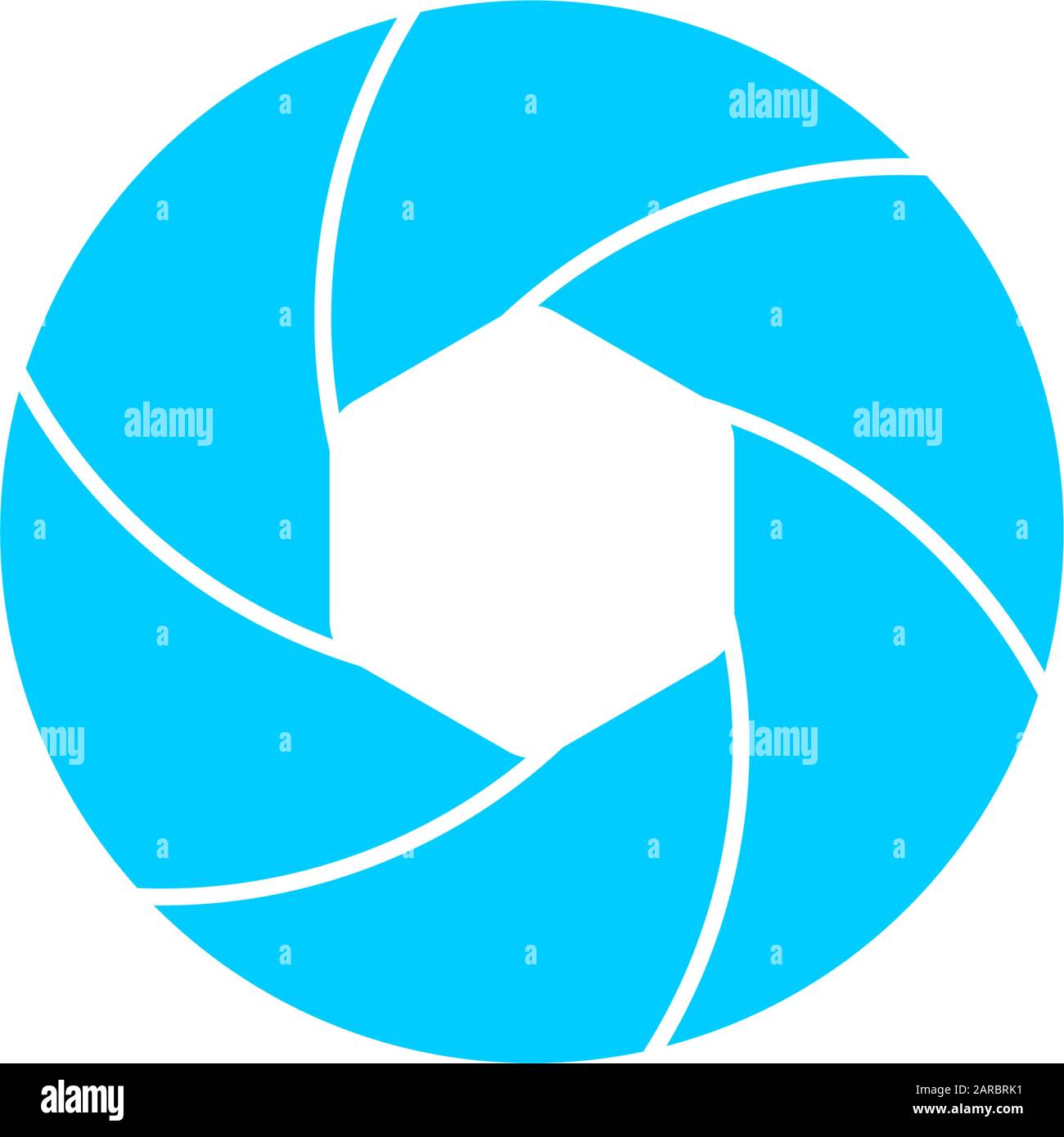 symbol vector of hexagonal swirl rotate object geometric design Stock ...