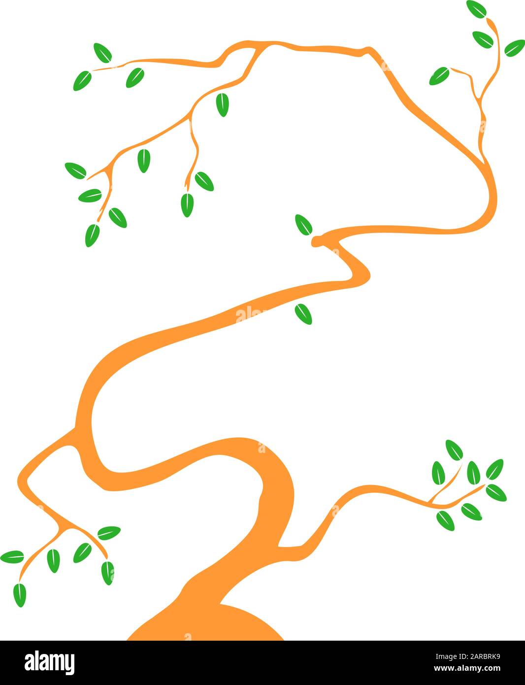 symbol vector of simple tree hand drawn design Stock Vector Image & Art ...