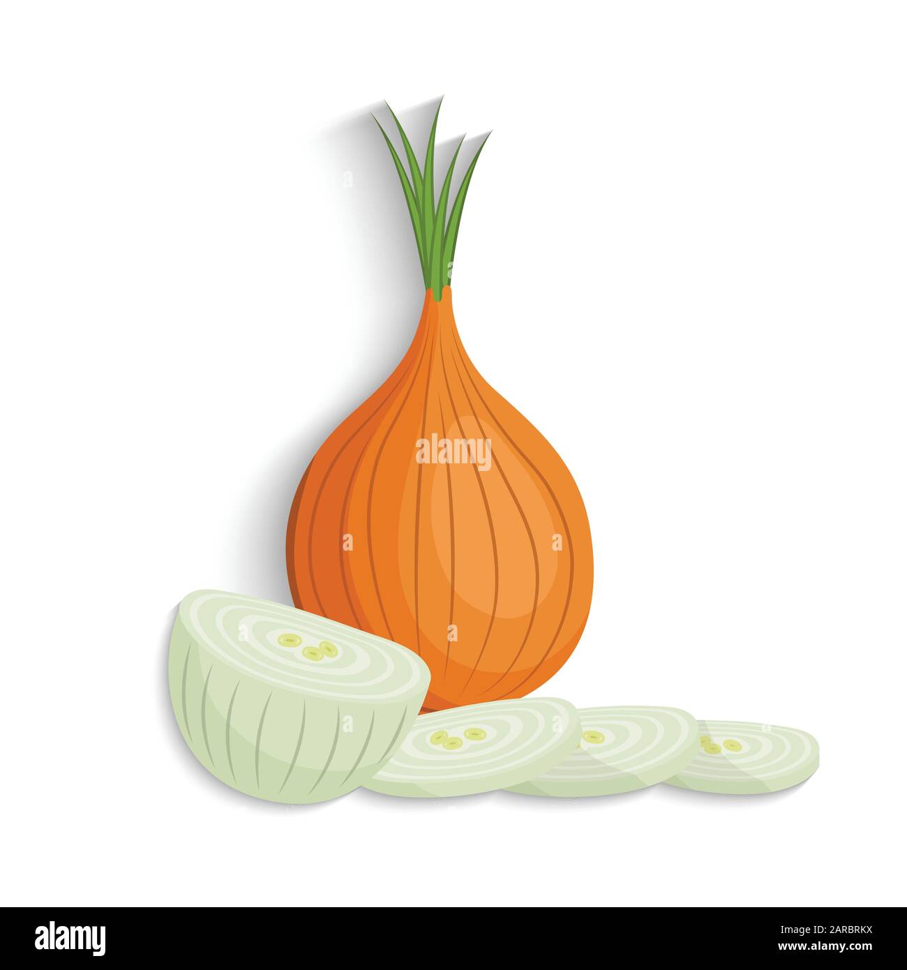 Top view whole raw Stock Vector Images - Alamy