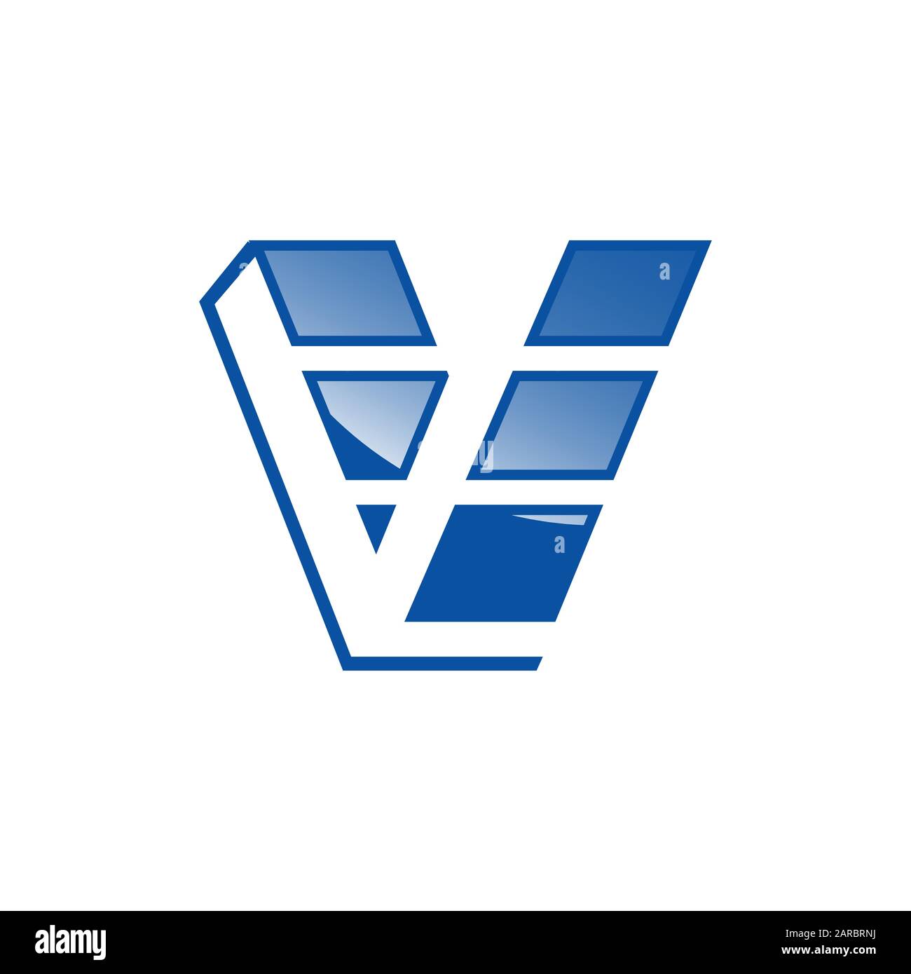 Initial letter v Cut Out Stock Images & Pictures - Alamy