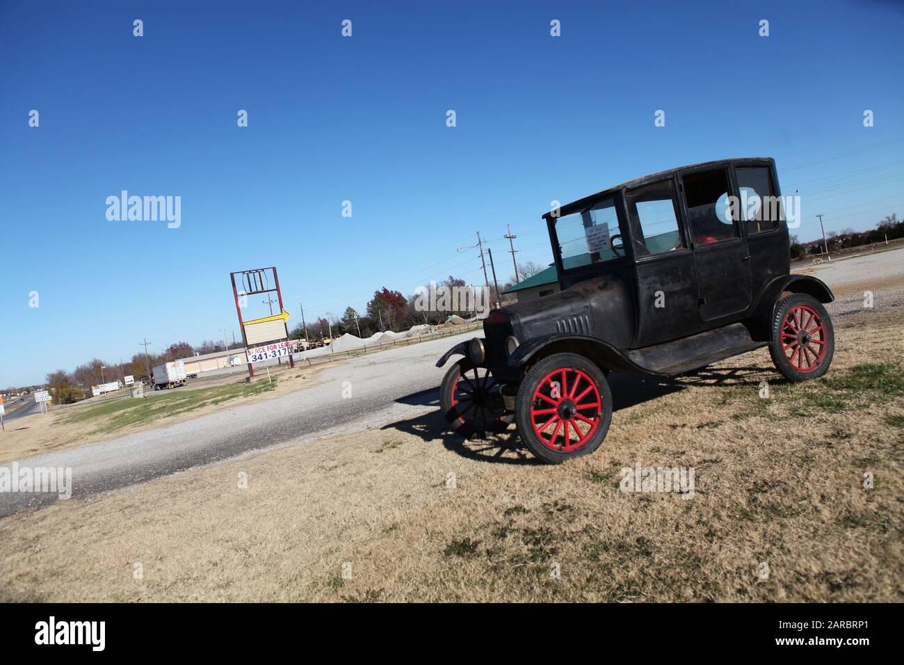 Vintage ford model t route 66 hi-res stock photography and images - Alamy