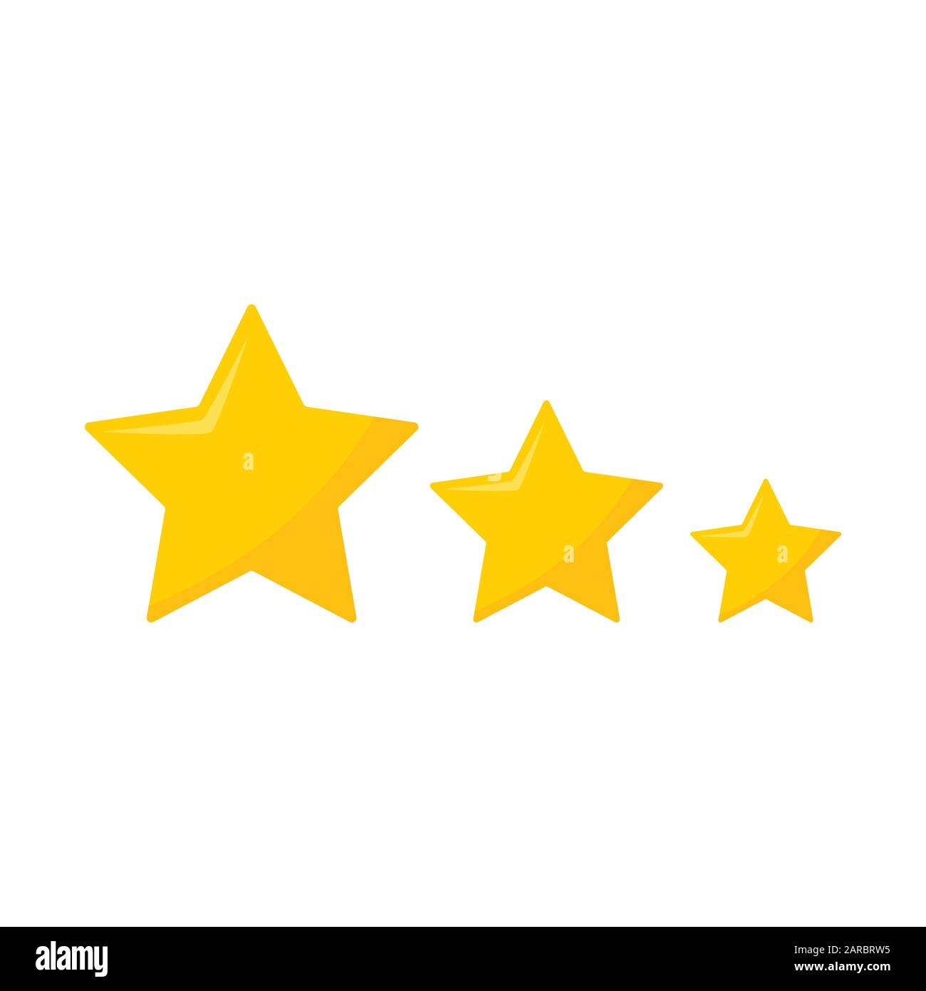 Yellow stars vector Cut Out Stock Images & Pictures - Alamy