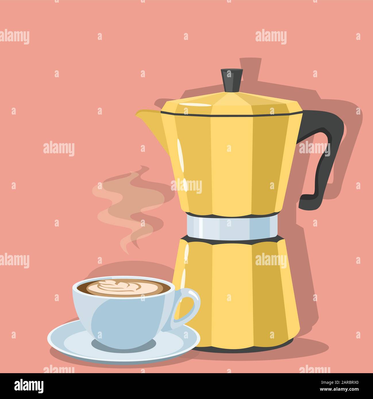 Coffee maker cup design Stock Vector Images - Alamy