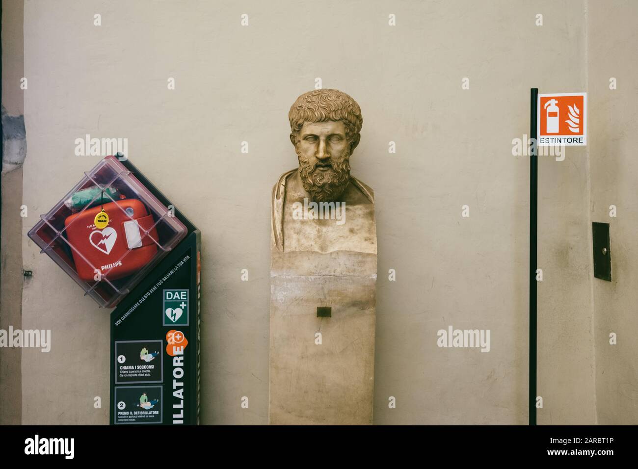 Rome, Italy - Jan 3, 2020: Inside the Vatican Museum. Statues featuring ...