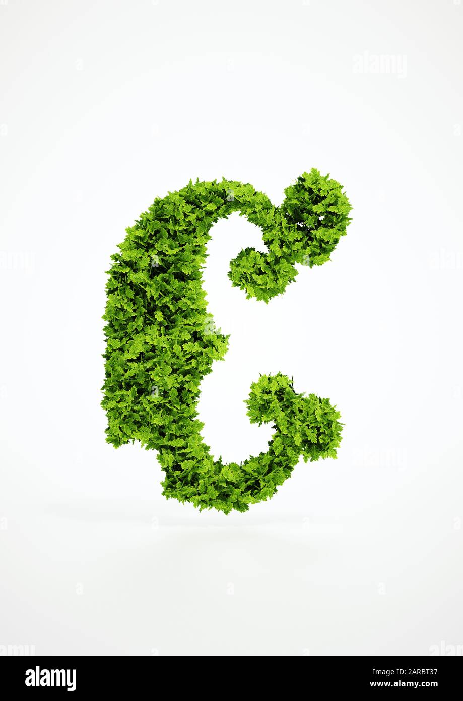 Isolated 3d render letter C symbol with white background Stock Photo ...