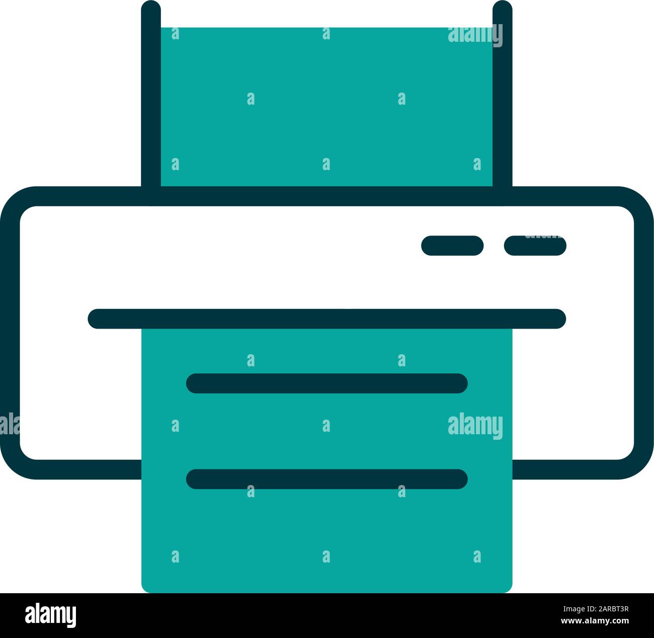 Isolated printer with data document vector design Stock Vector Image ...