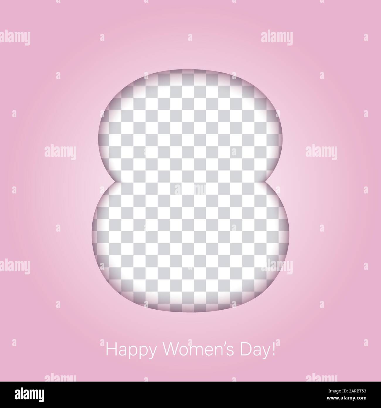 International Women's day. 8th of March. Vector illustration frame card ...