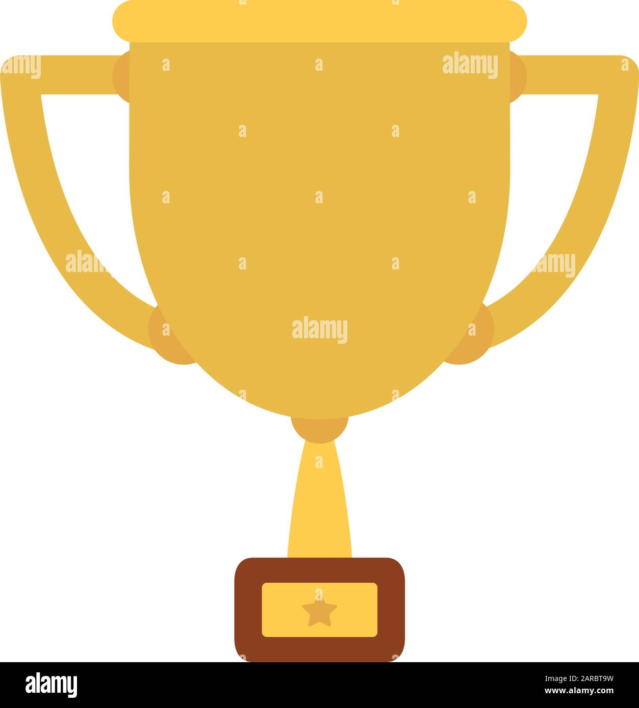 Isolated gold trophy vector design Stock Vector Image & Art - Alamy