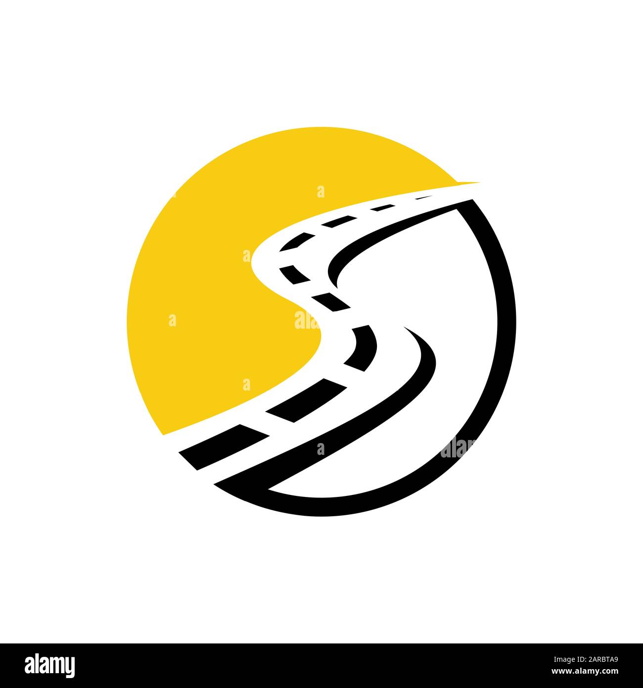 Road Construction Logo Vector