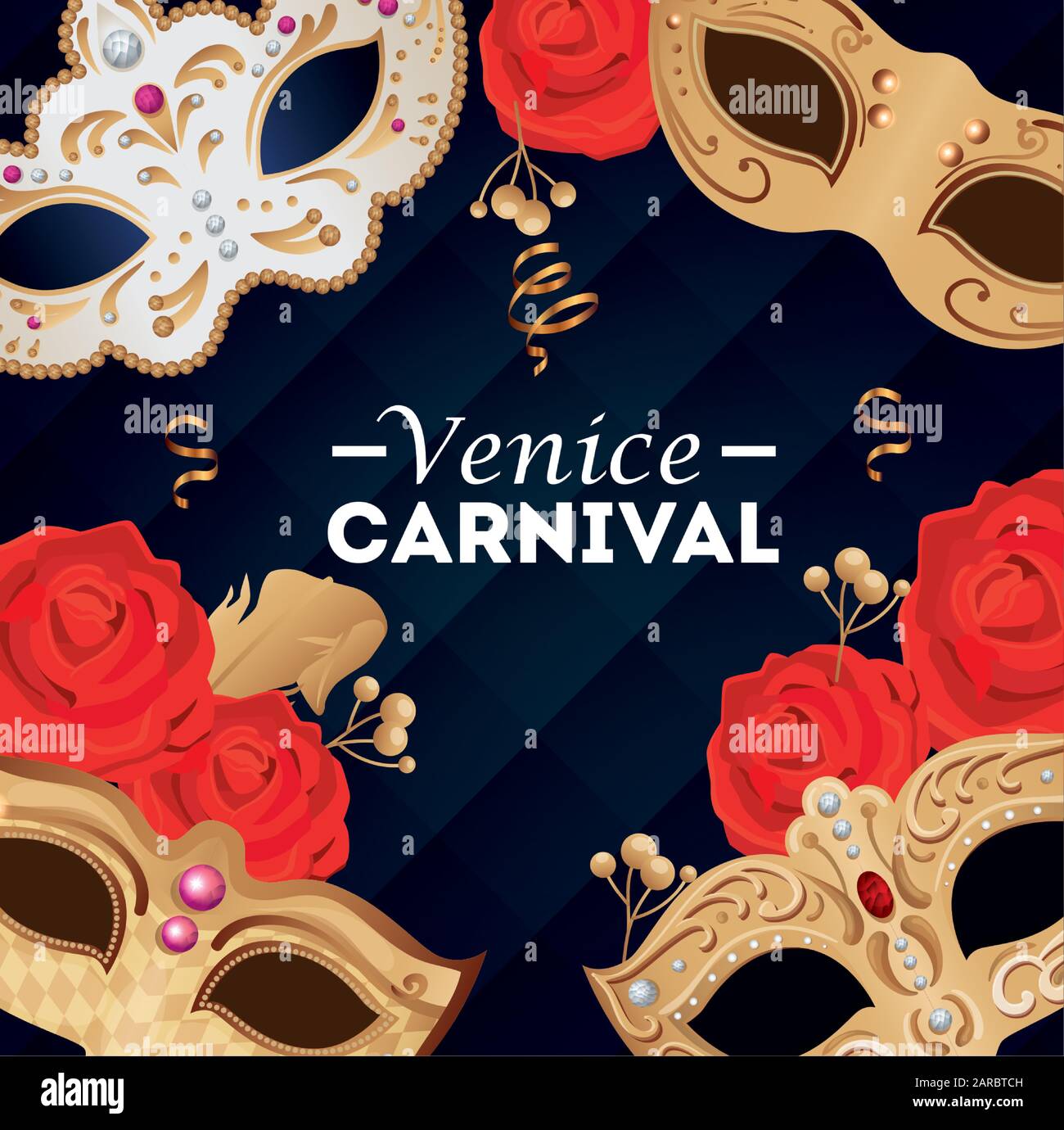 Venice masks Stock Vector Images - Alamy