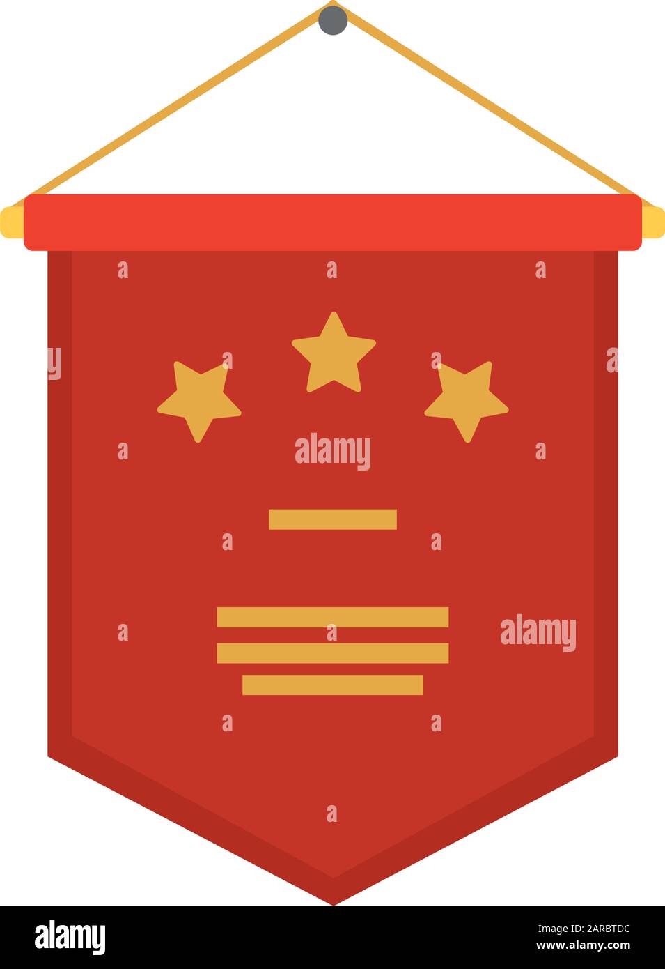 Red ribbon with stars vector design Stock Vector Image & Art - Alamy