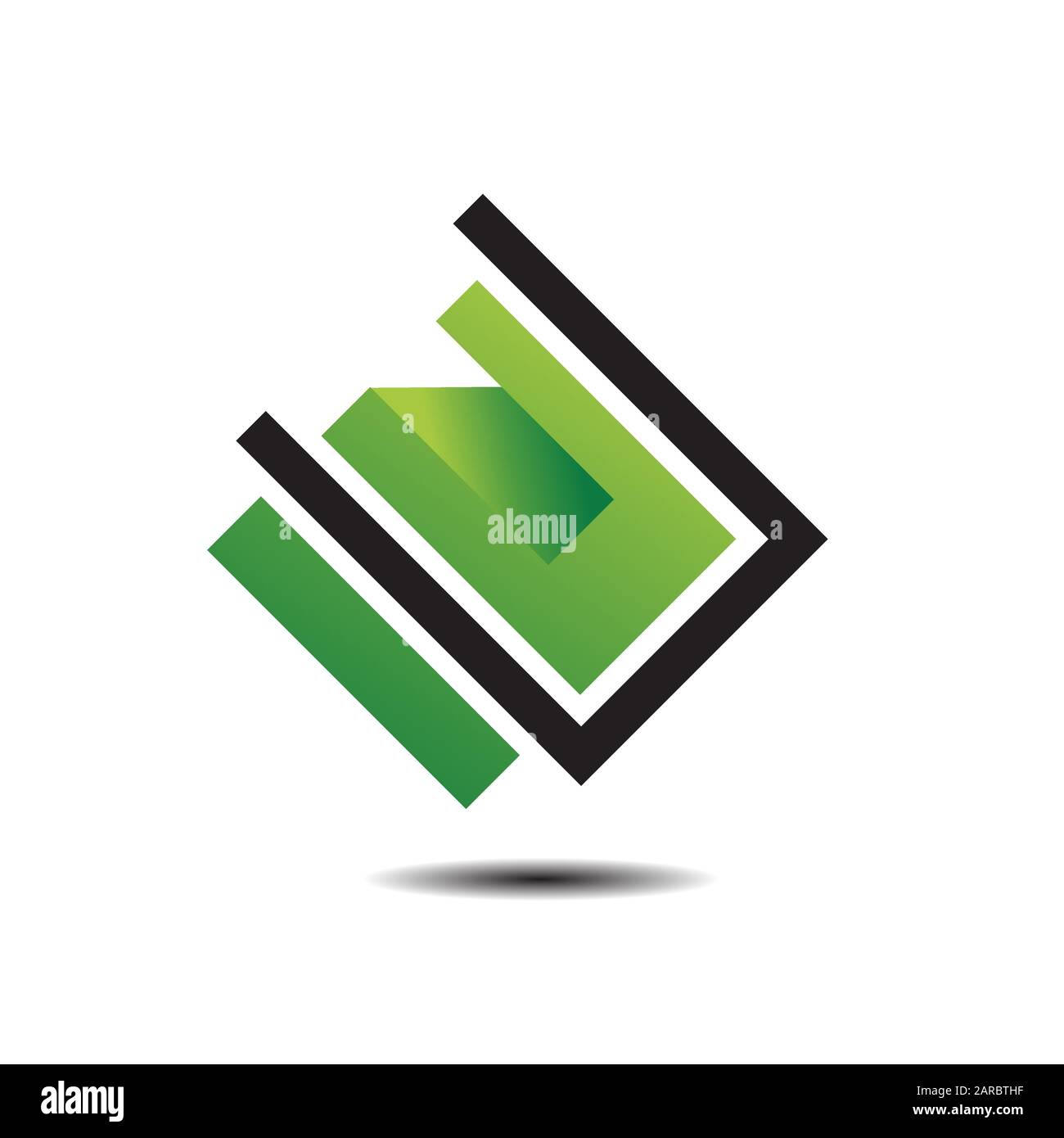Square icon logo set rectangle hi-res stock photography and images - Alamy