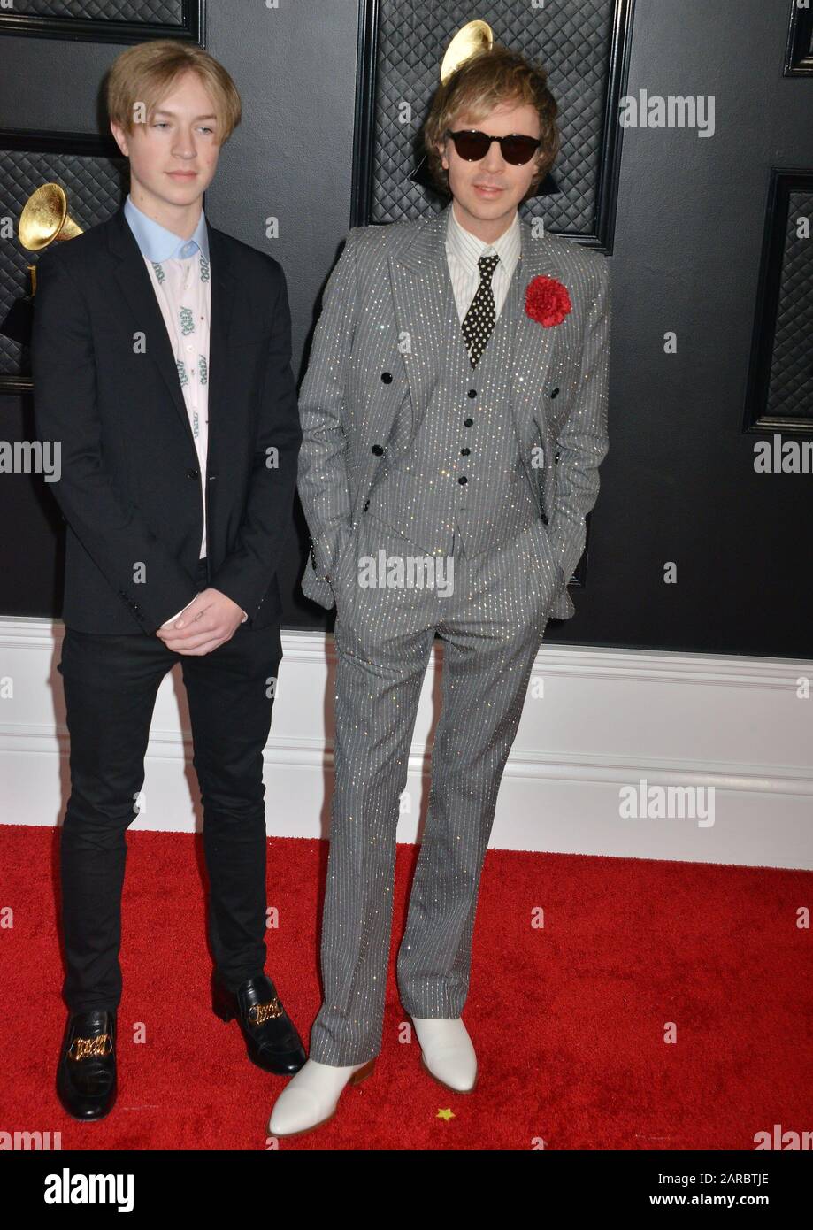 Los Angeles, CA. 26th Jan, 2020. Beck, Cosimo Henri at arrivals for ...