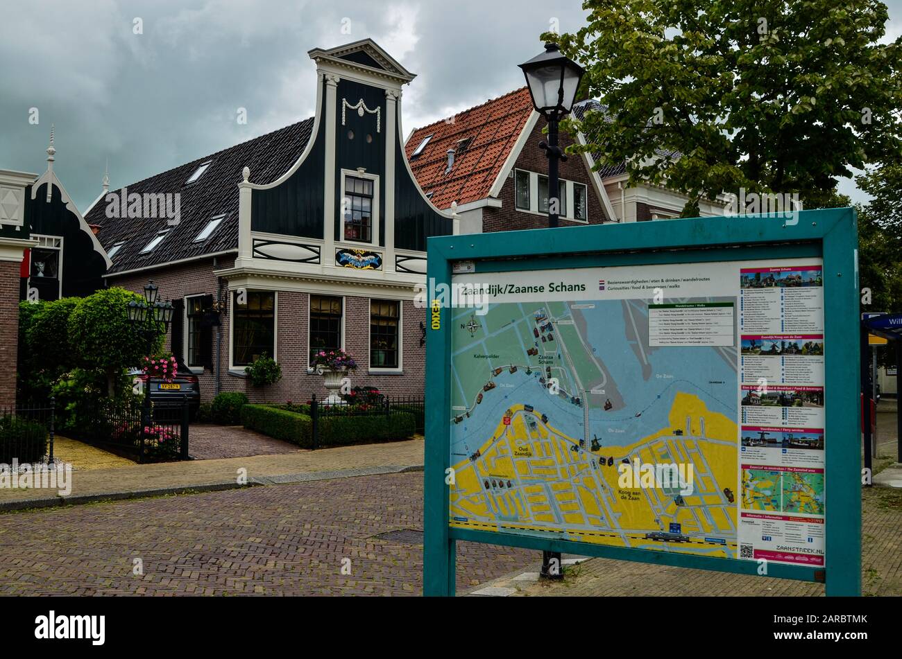 Zaandijk, Holland, August 2019. Northeast Amsterdam is a small ...