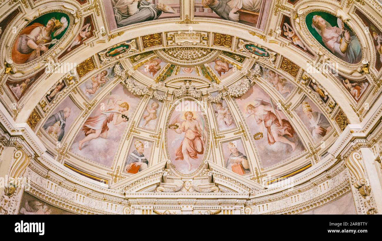 Rome, Italy - Jan 3, 2020: Beautiful ceiling art at the Vatican museum in Rome Stock Photo - Alamy