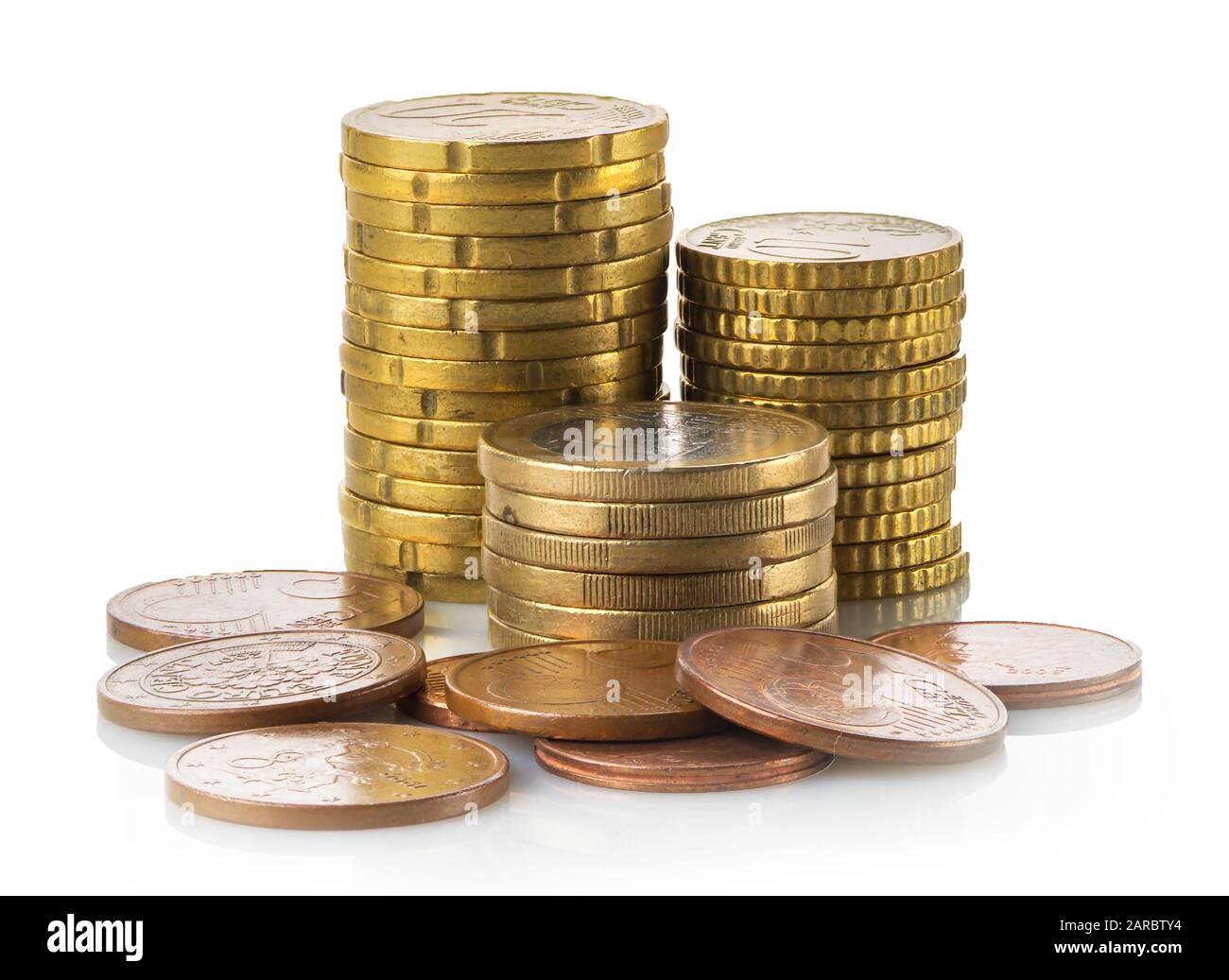 Stacked coins Cut Out Stock Images & Pictures - Alamy