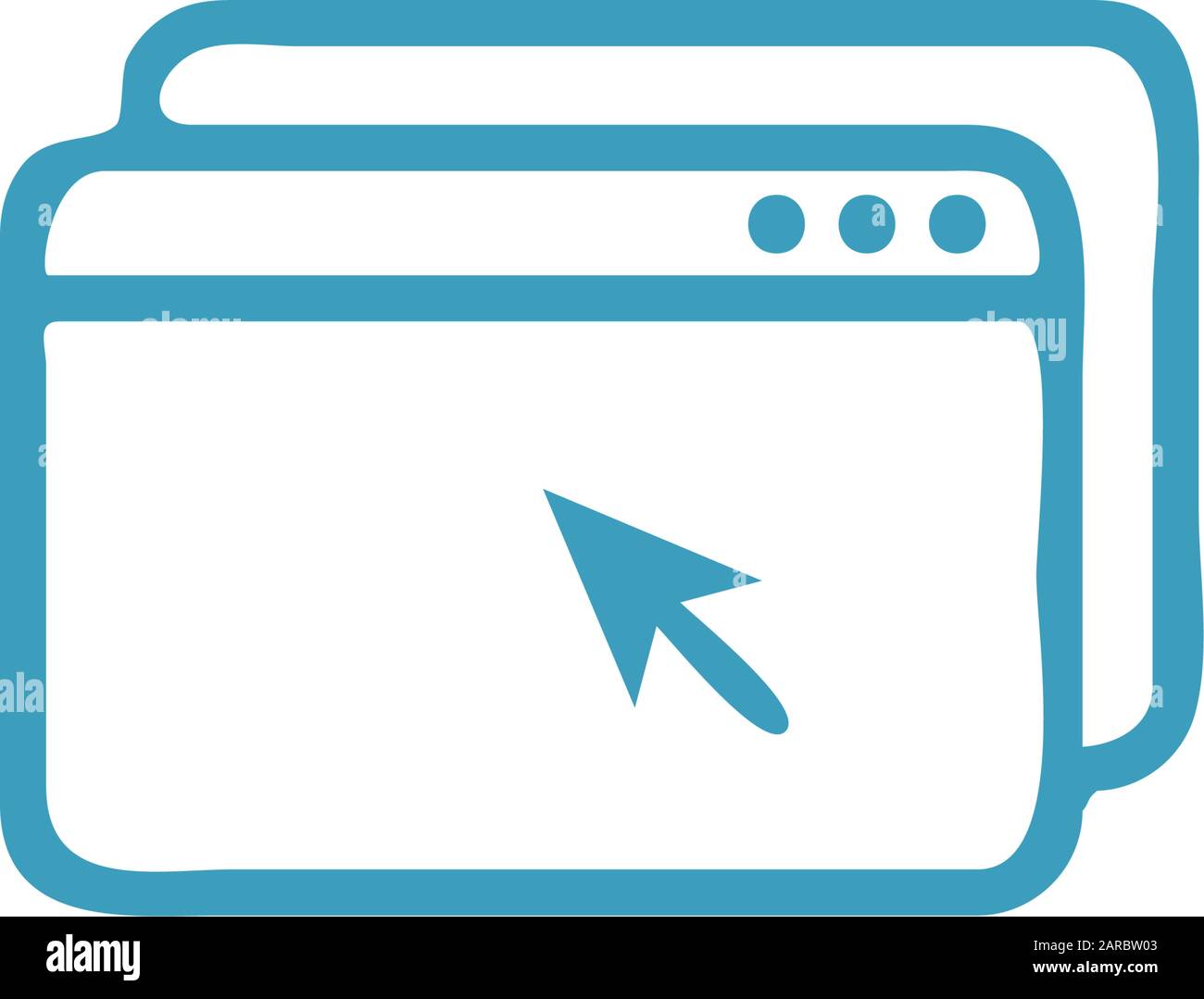 Browser app icon design template Stock Vector Image & Art - Alamy