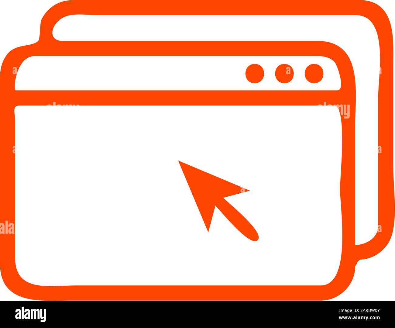 Browser app icon design template Stock Vector Image & Art - Alamy