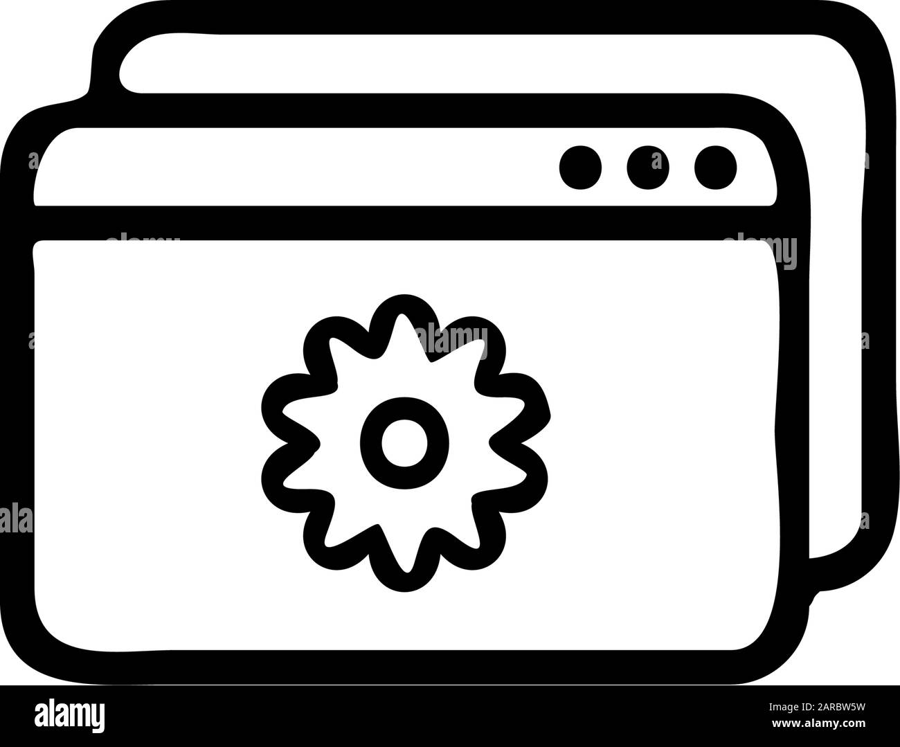 Browser app icon design template Stock Vector Image & Art - Alamy