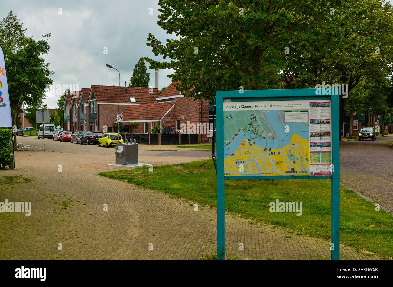 Zaandijk, Holland, August 2019. Northeast Amsterdam is a small ...