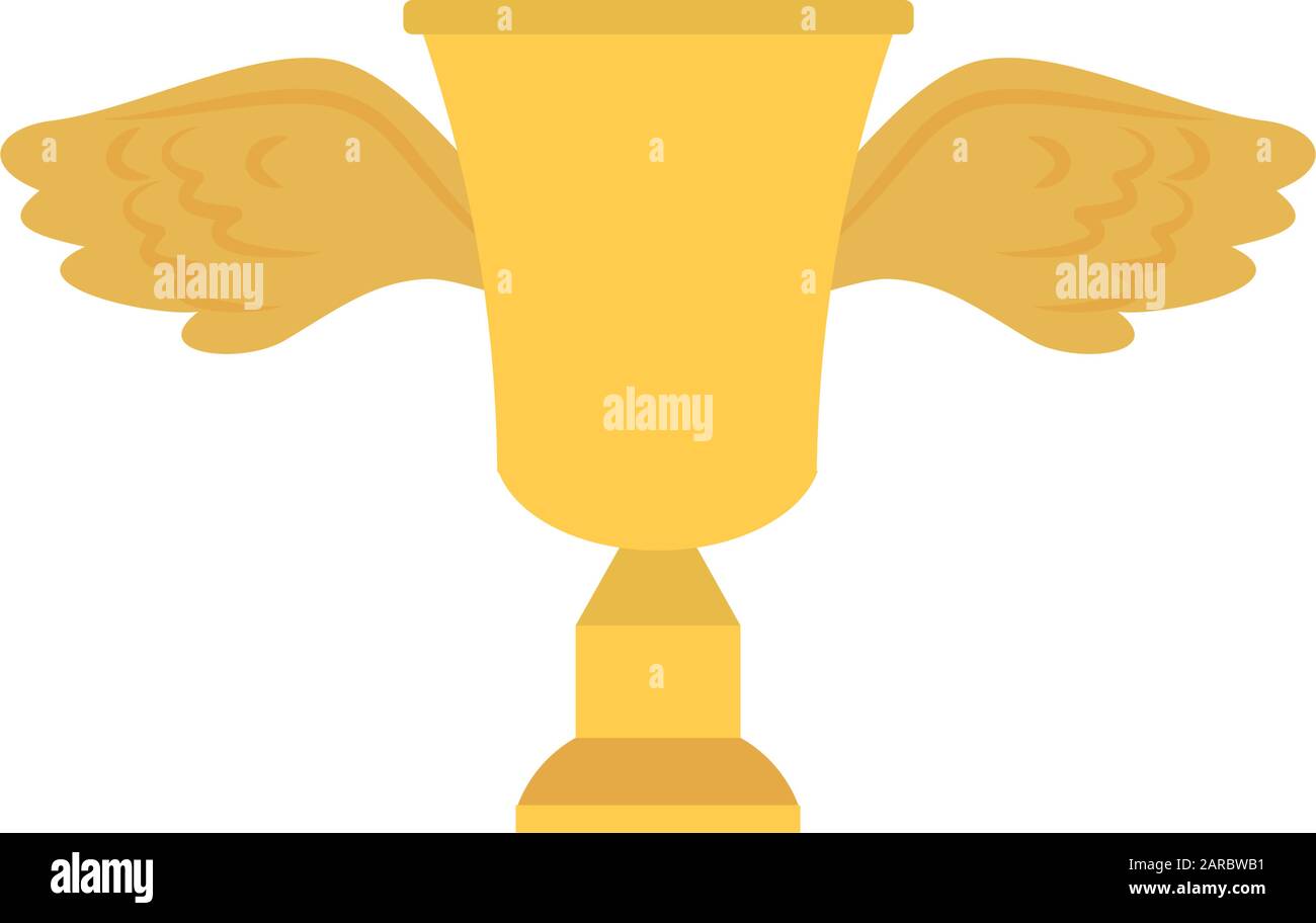 Isolated gold trophy with wings vector design Stock Vector Image & Art ...