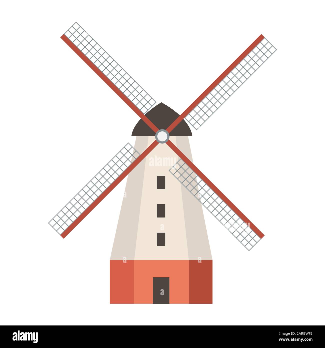 Cartoon Windmill Vector